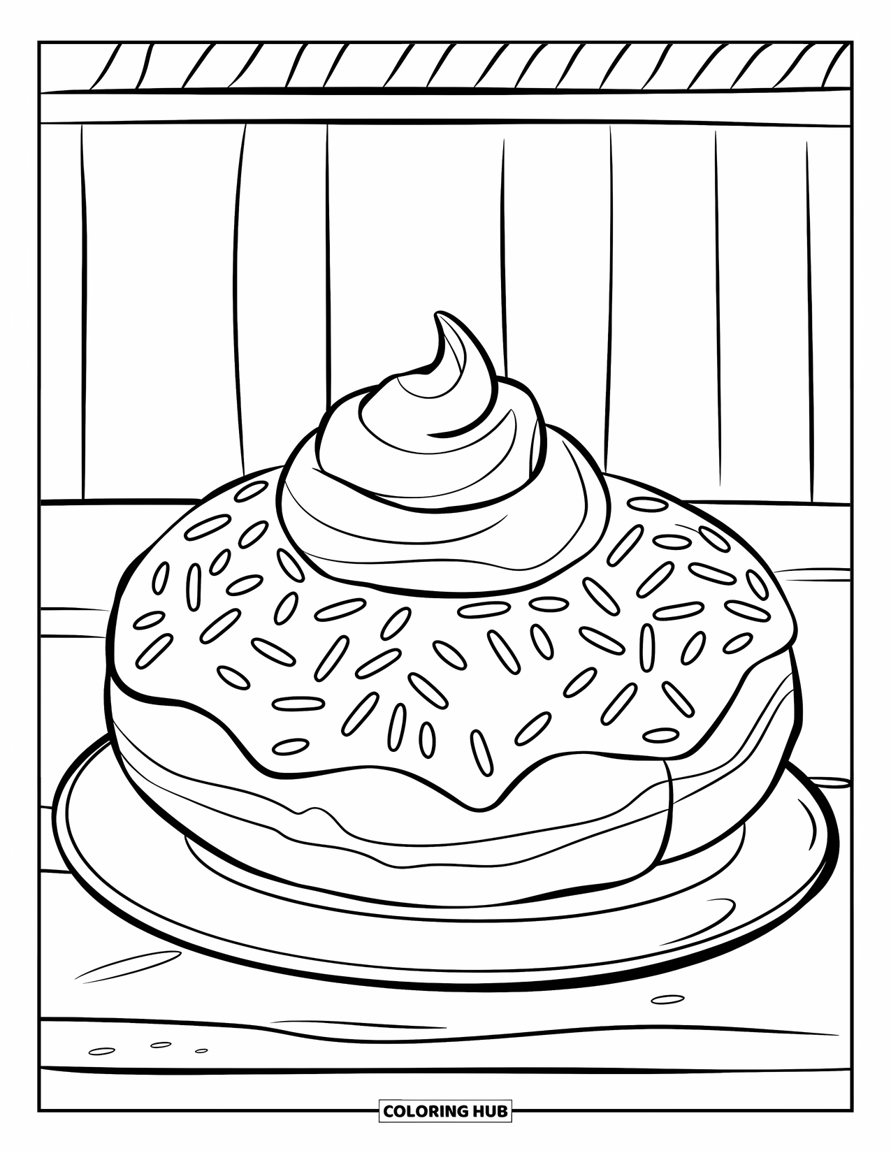 75+ Doughnut Coloring Pages for Kids & Adults (Free Printable PDFs)