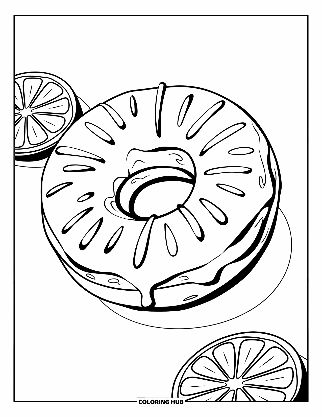 75+ Doughnut Coloring Pages for Kids & Adults (Free Printable PDFs)