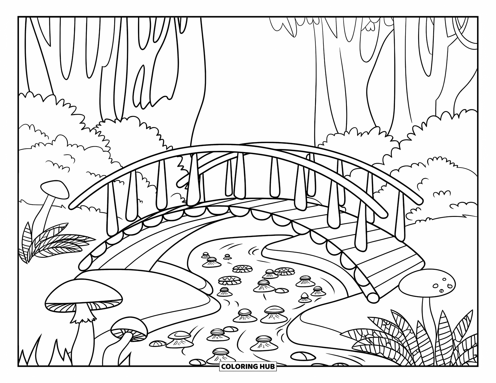90+ Enchanted Forest Coloring Pages for Kids & Adults (Free Printable PDFs)