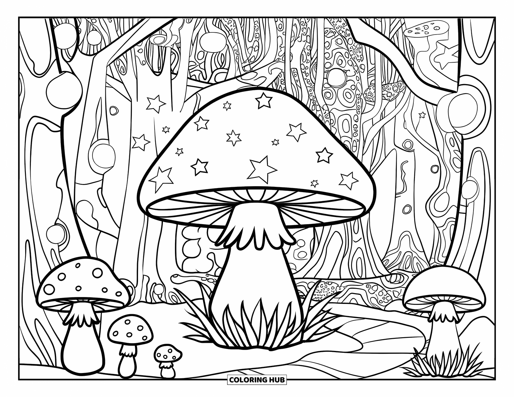 90+ Enchanted Forest Coloring Pages for Kids & Adults (Free Printable PDFs)