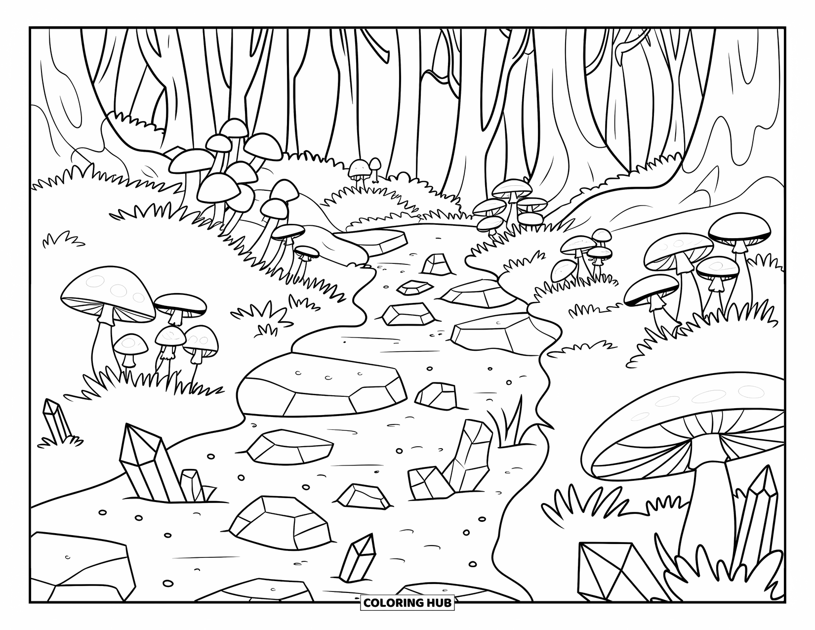 90+ Enchanted Forest Coloring Pages for Kids & Adults (Free Printable PDFs)