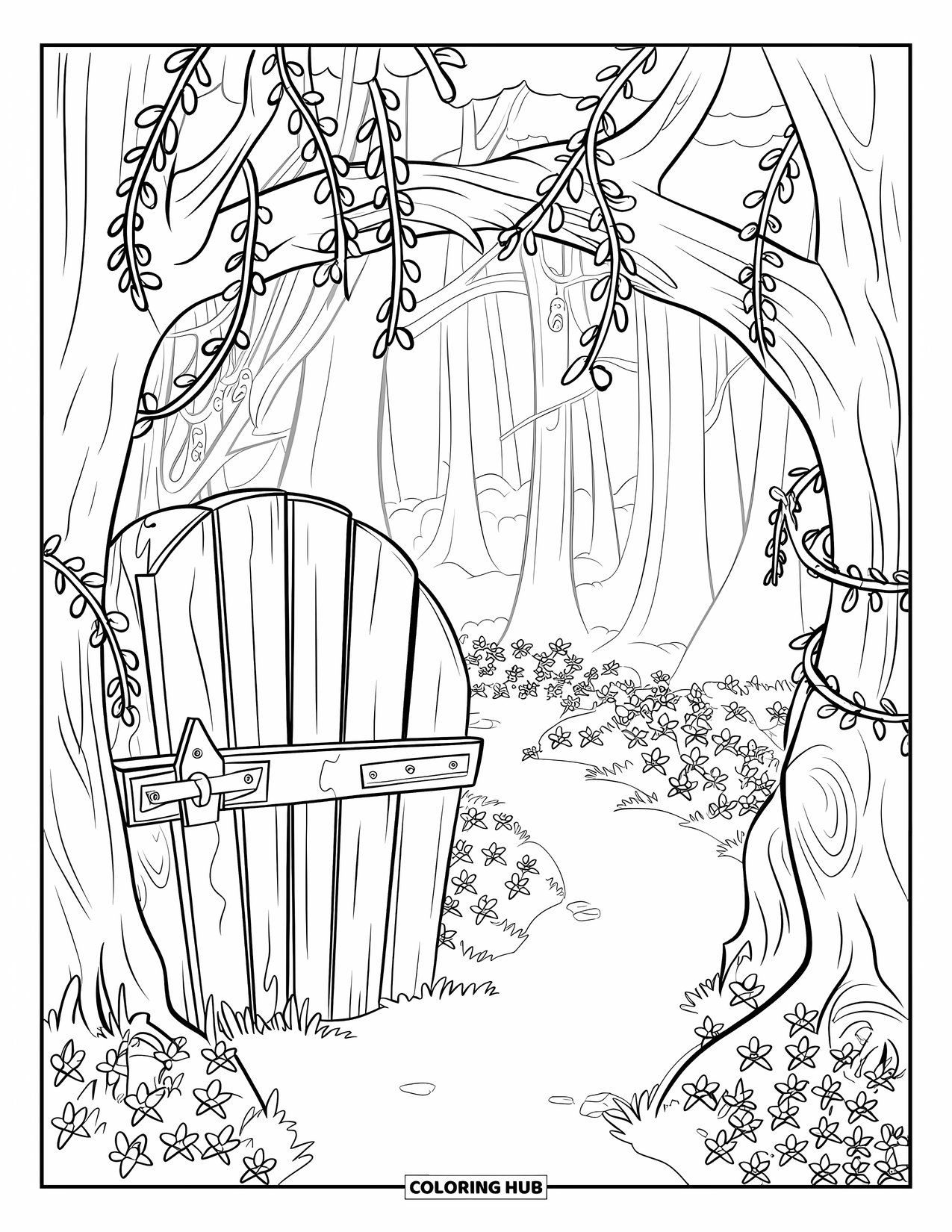 90+ Enchanted Forest Coloring Pages for Kids & Adults (Free Printable PDFs)