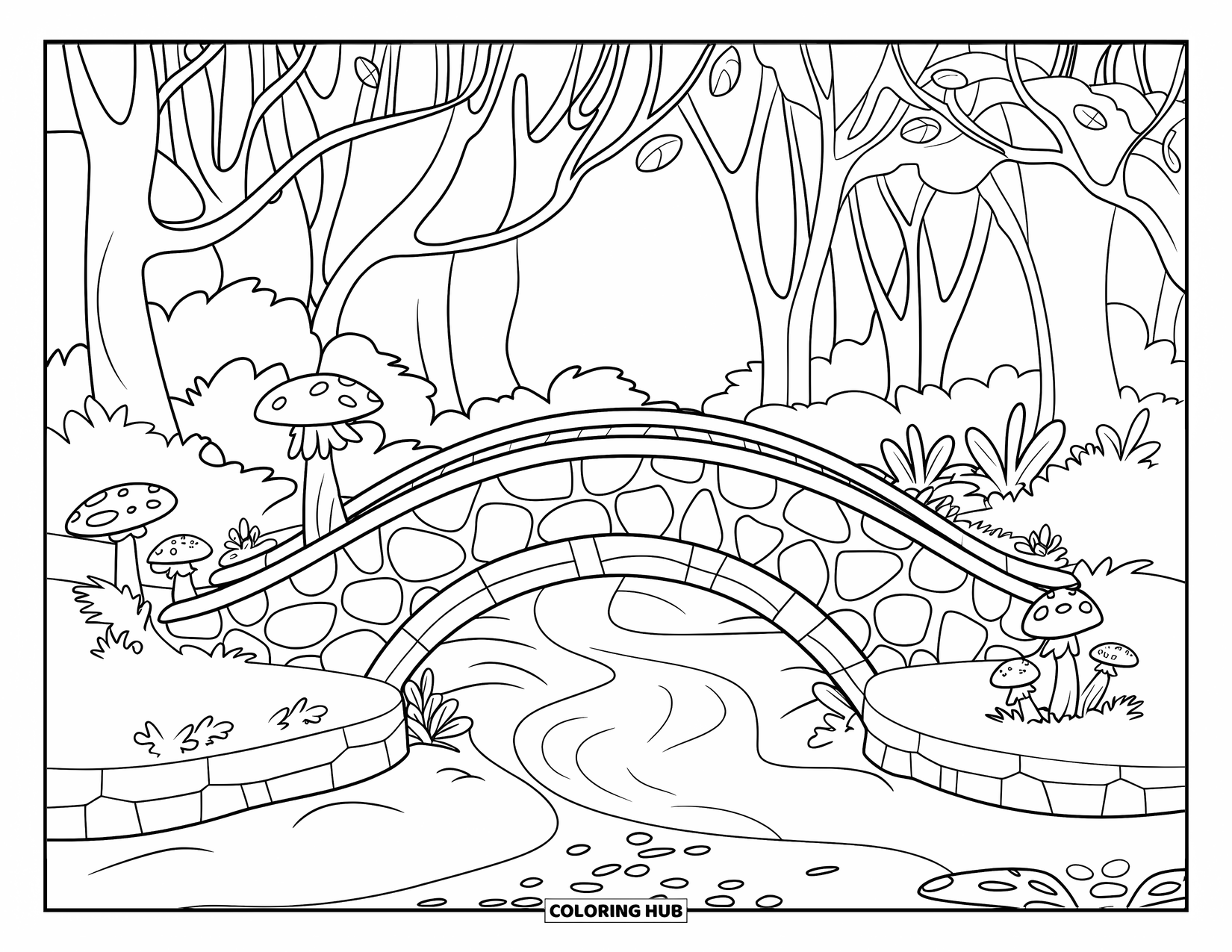 90+ Enchanted Forest Coloring Pages for Kids & Adults (Free Printable PDFs)
