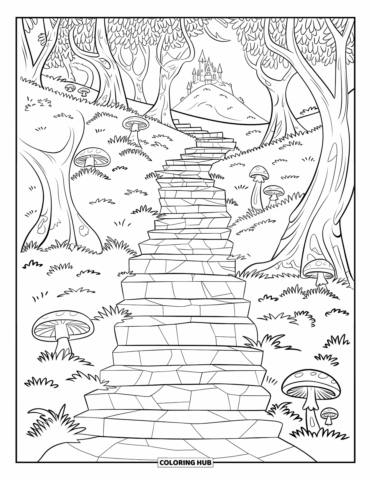 90+ Enchanted Forest Coloring Pages for Kids & Adults (Free Printable PDFs)