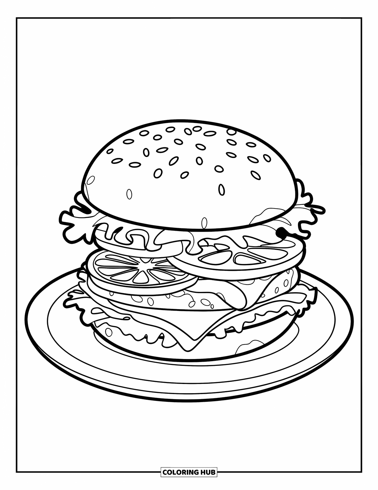 80+ Fast Food Coloring Pages for Kids & Adults (Free Printable PDFs)