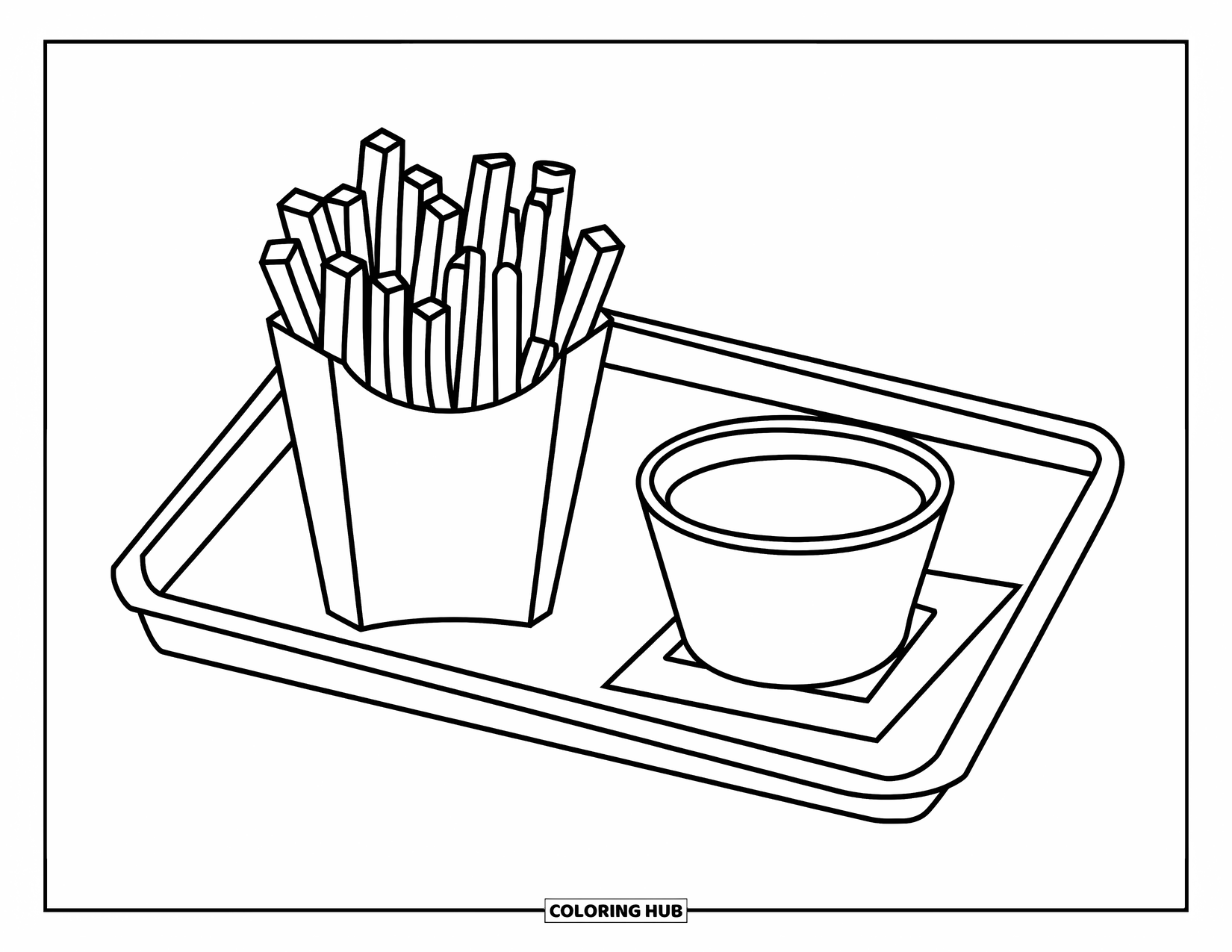 80+ Fast Food Coloring Pages for Kids & Adults (Free Printable PDFs)