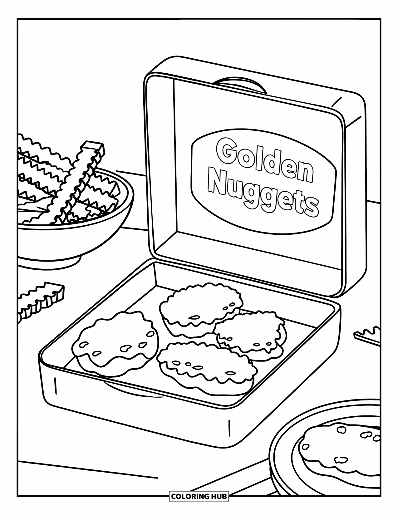 80+ Fast Food Coloring Pages for Kids & Adults (Free Printable PDFs)