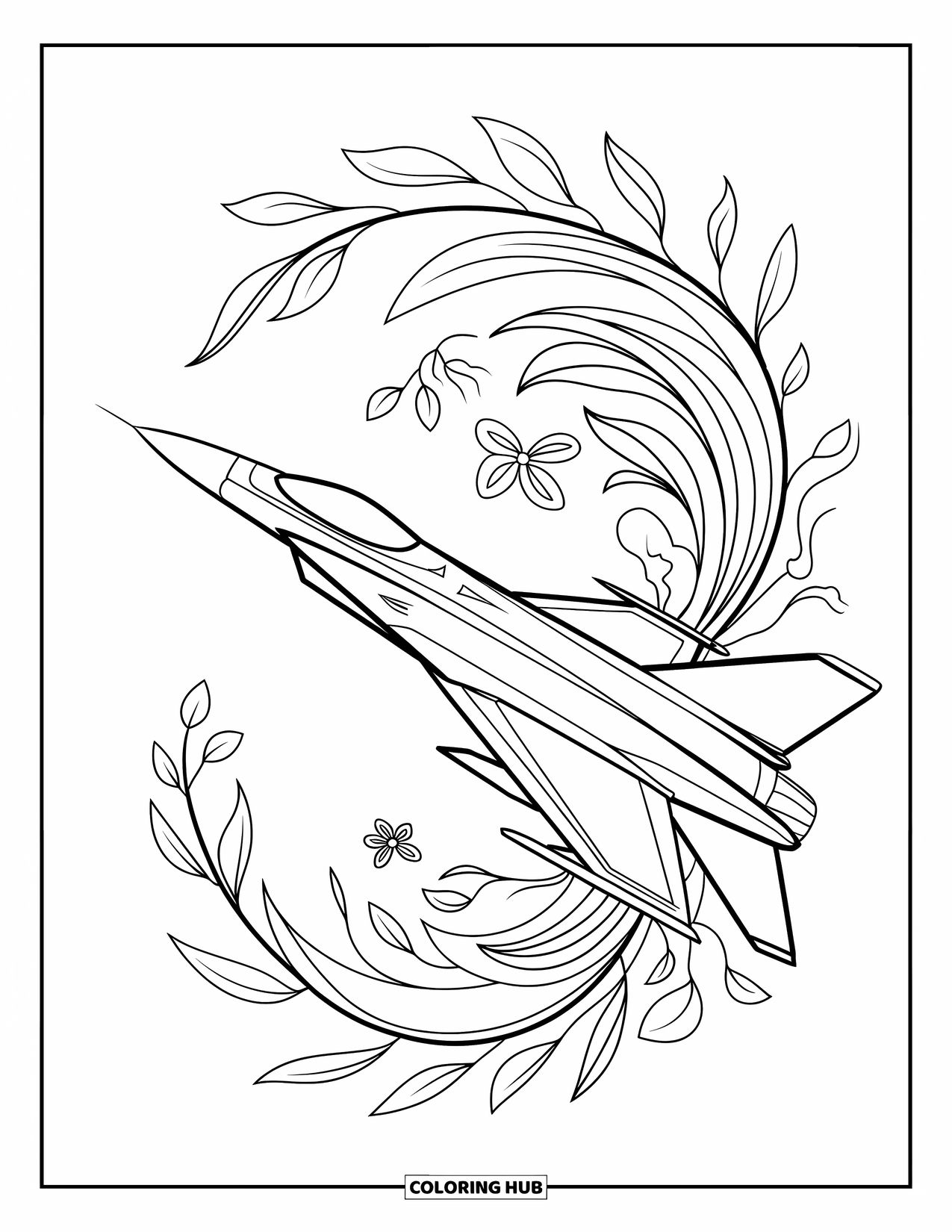65+ Fighter Jet Coloring Pages for Kids & Adults (Free Printable PDFs)