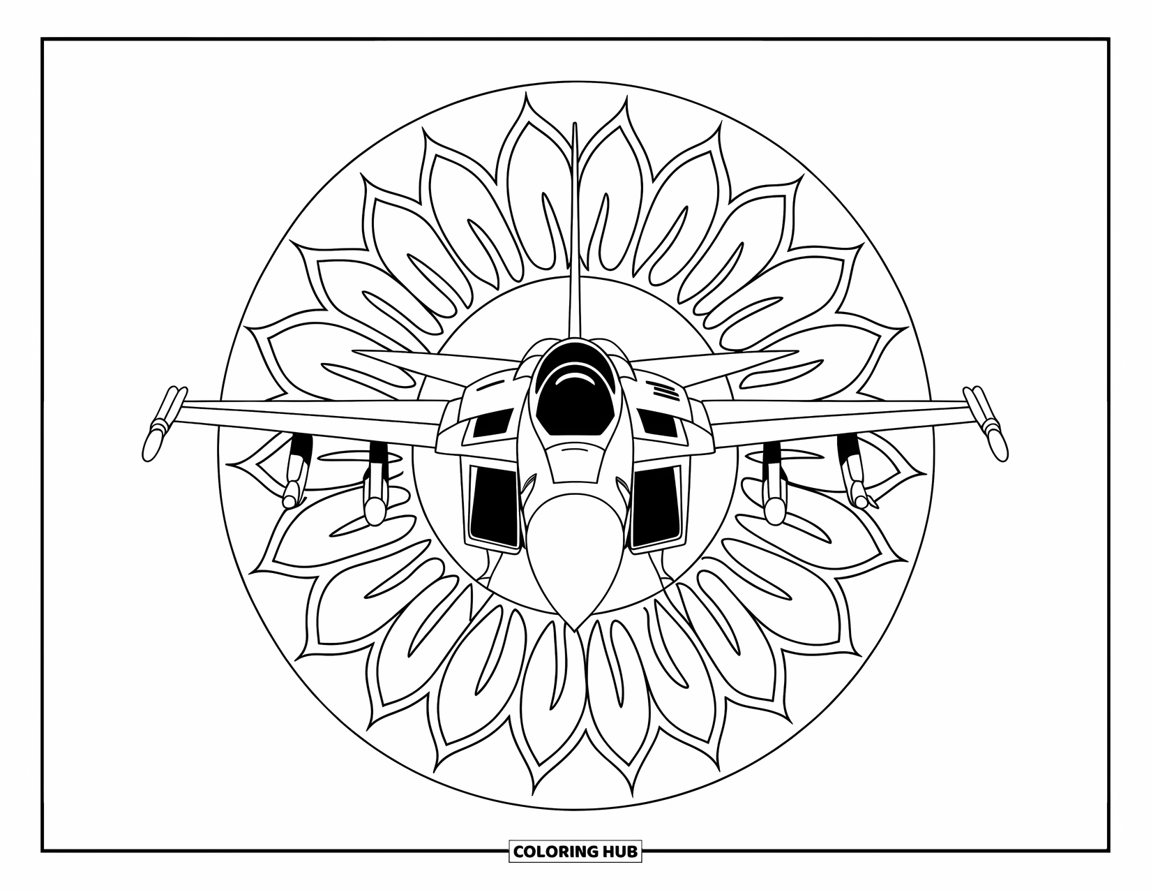 65+ Fighter Jet Coloring Pages for Kids & Adults (Free Printable PDFs)