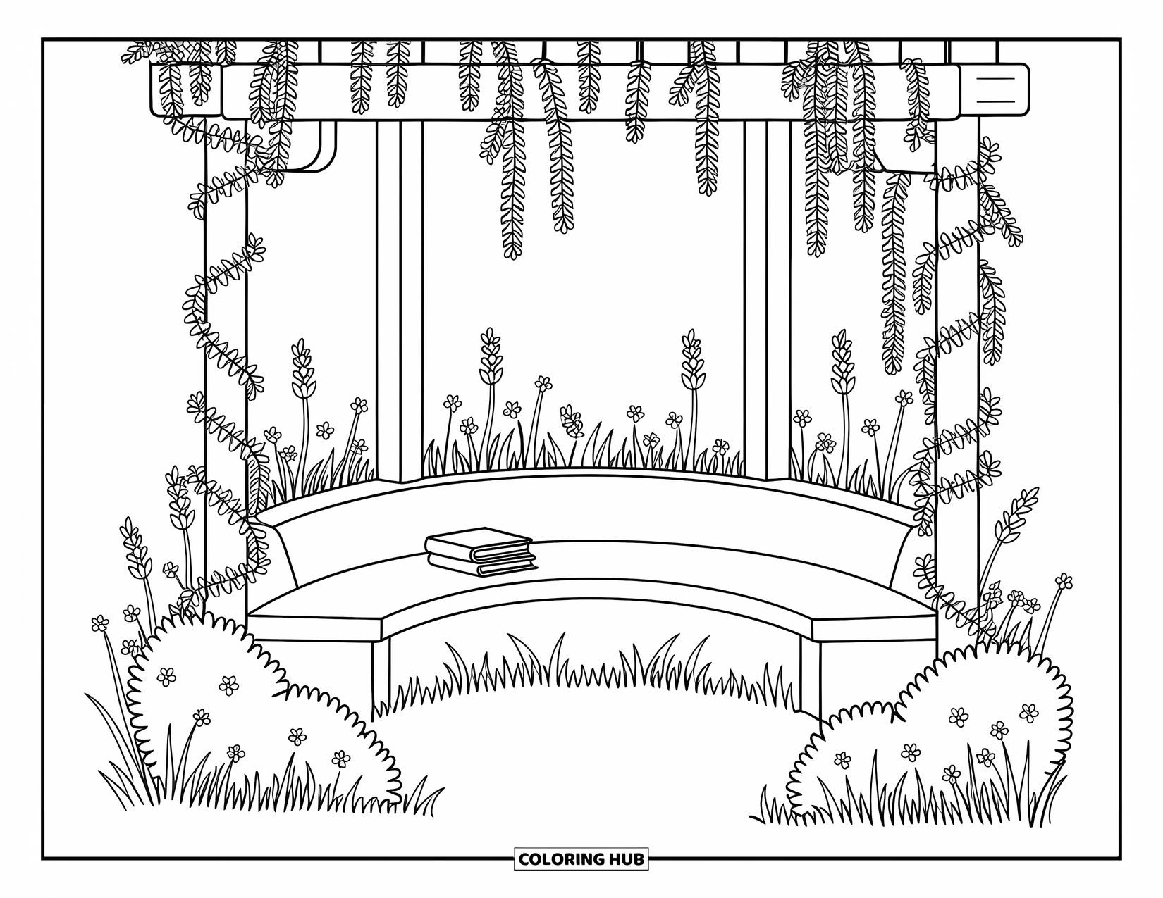 90+ Flower Garden Coloring Pages for Kids & Adults (Free Printable PDFs)