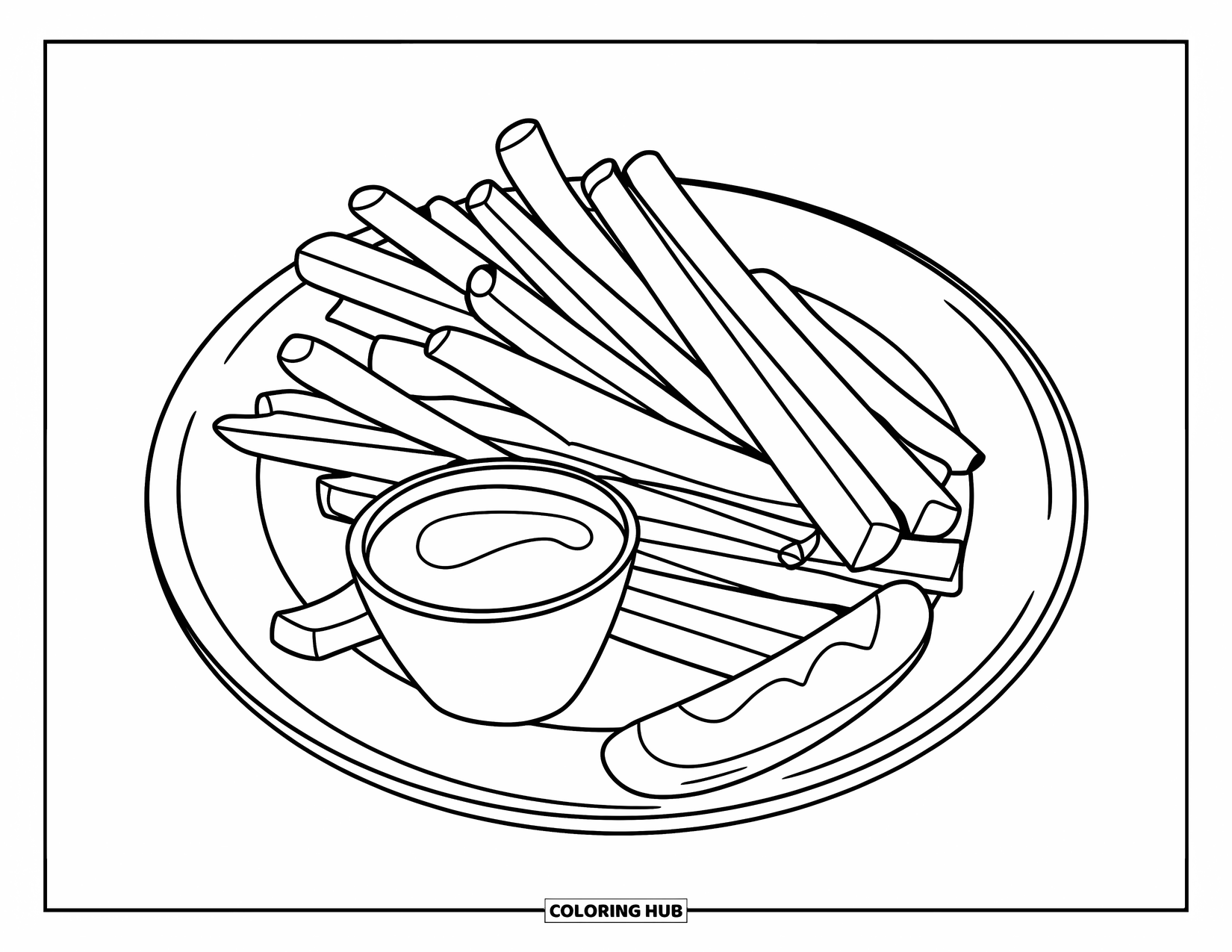 65+ French Fries Coloring Pages for Kids & Adults (Free Printable PDFs)