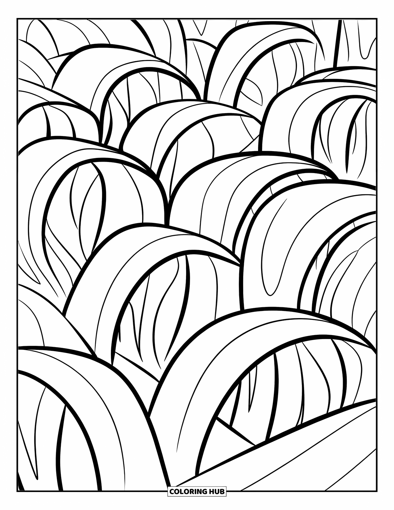 70+ Grass Coloring Pages for Kids & Adults (Free Printable PDFs)