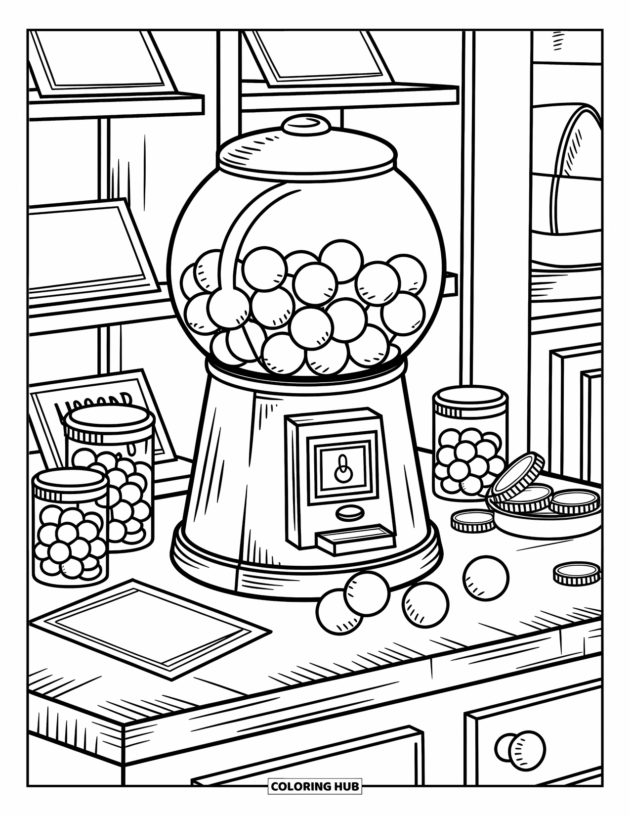 60+ Gumball Coloring Pages for Kids & Adults (Free Printable PDFs)