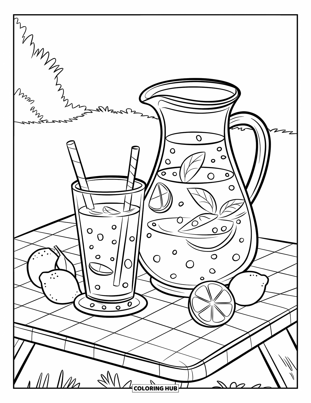 65+ Lemonade Coloring Pages for Kids & Adults (Free Printable PDFs)
