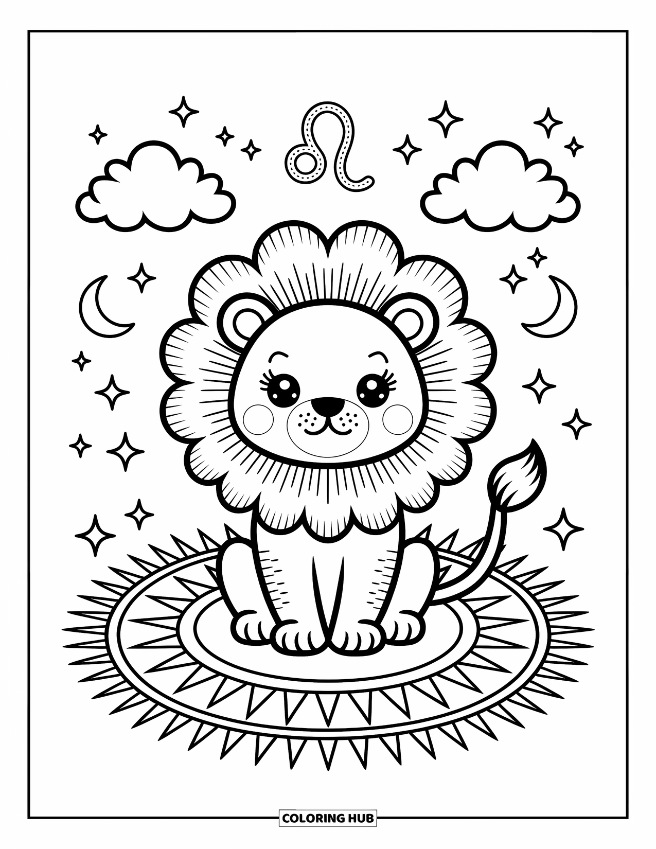 60+ Leo Coloring Pages for Kids & Adults (Free Printable PDFs)