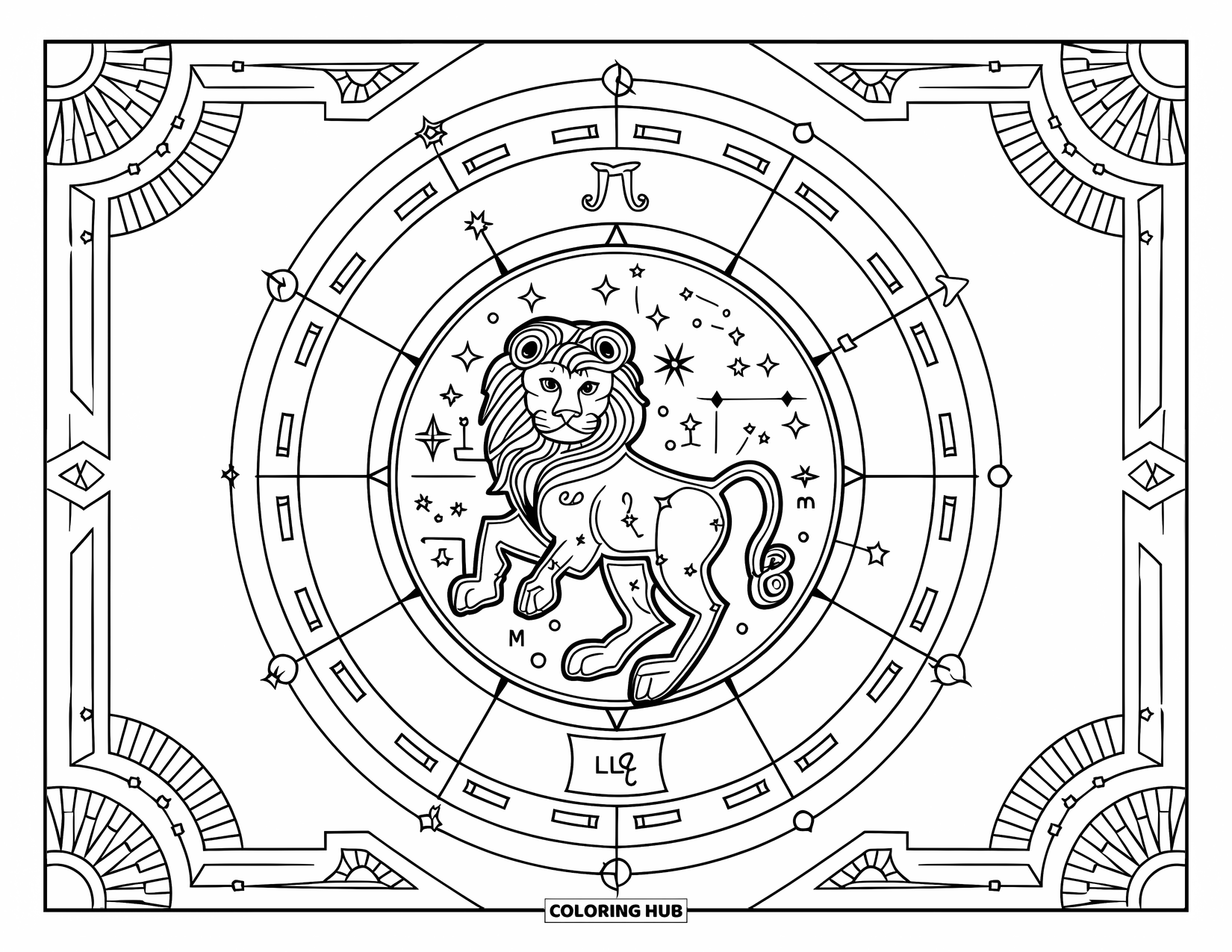 60+ Leo Coloring Pages for Kids & Adults (Free Printable PDFs)