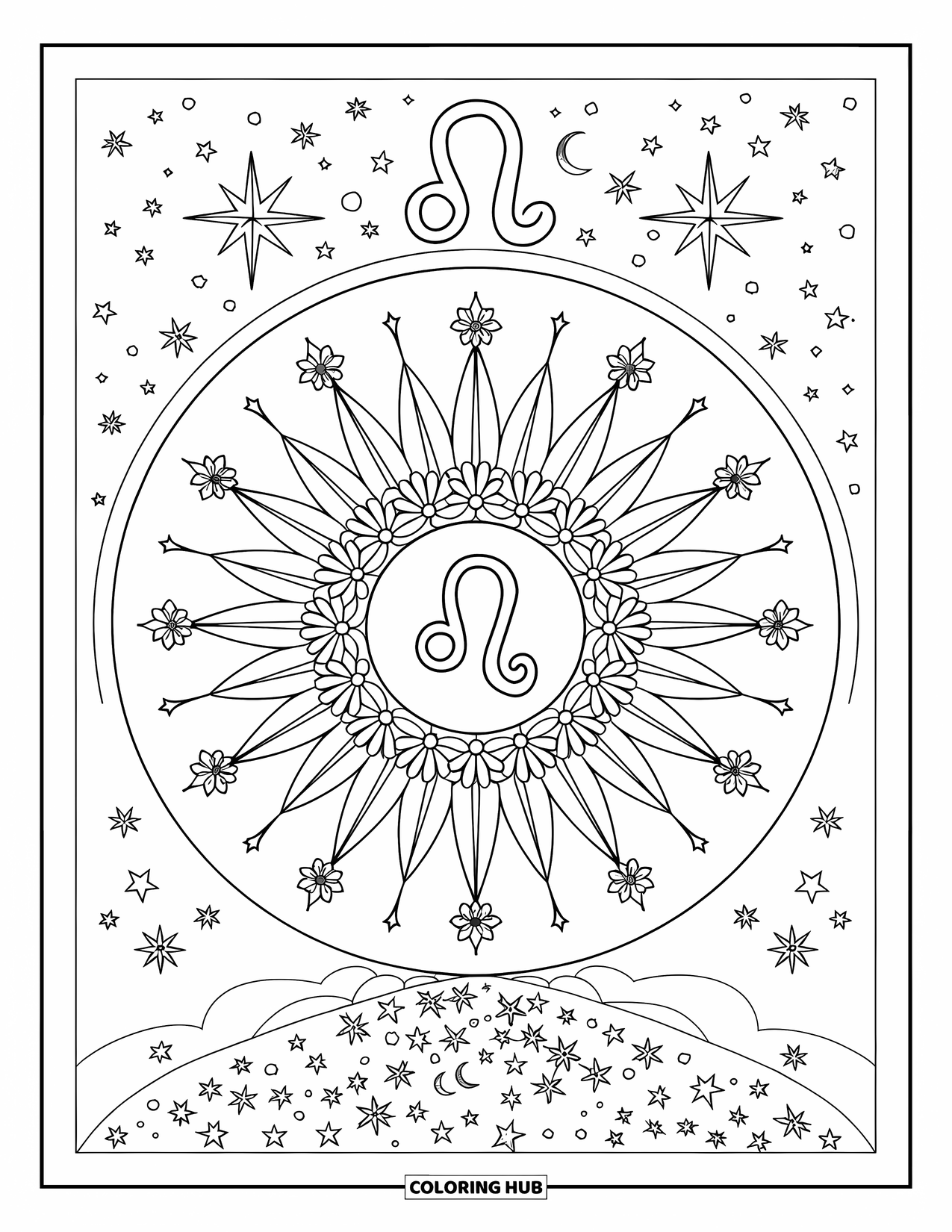 60+ Leo Coloring Pages for Kids & Adults (Free Printable PDFs)