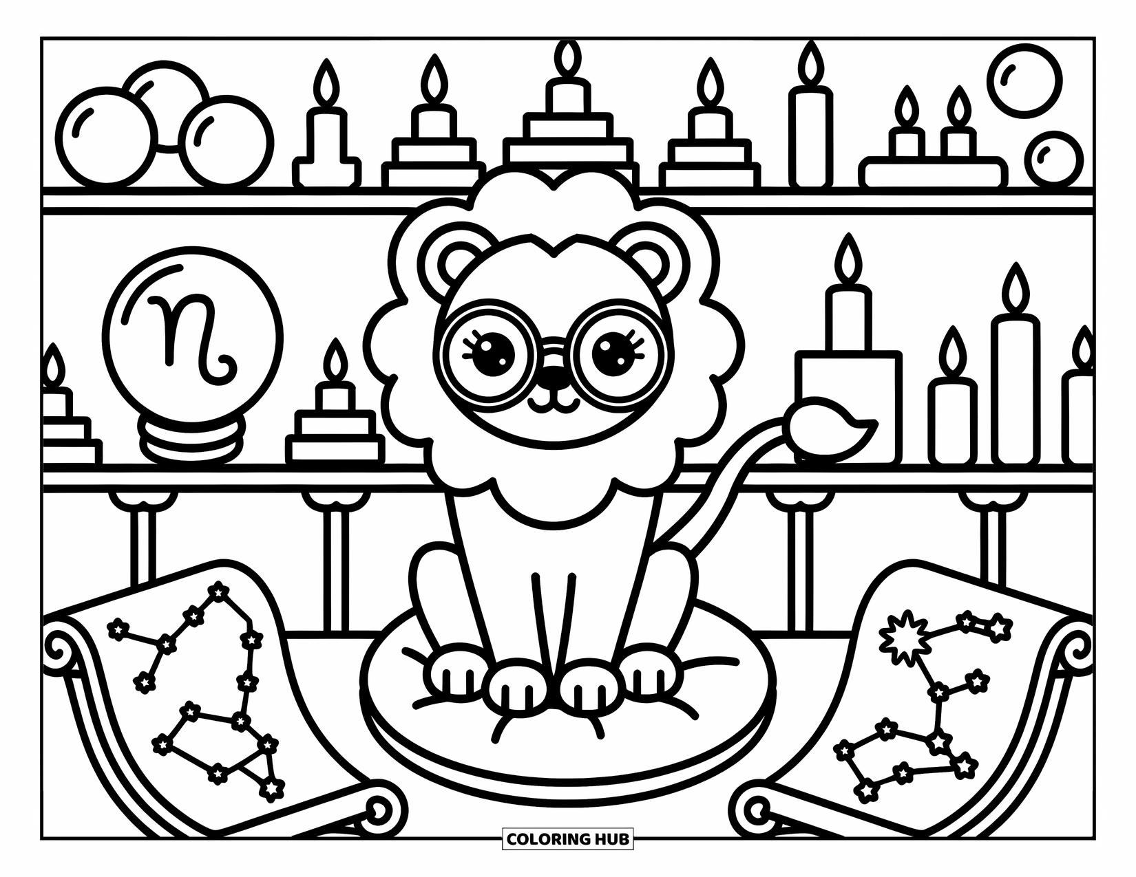 60+ Leo Coloring Pages for Kids & Adults (Free Printable PDFs)