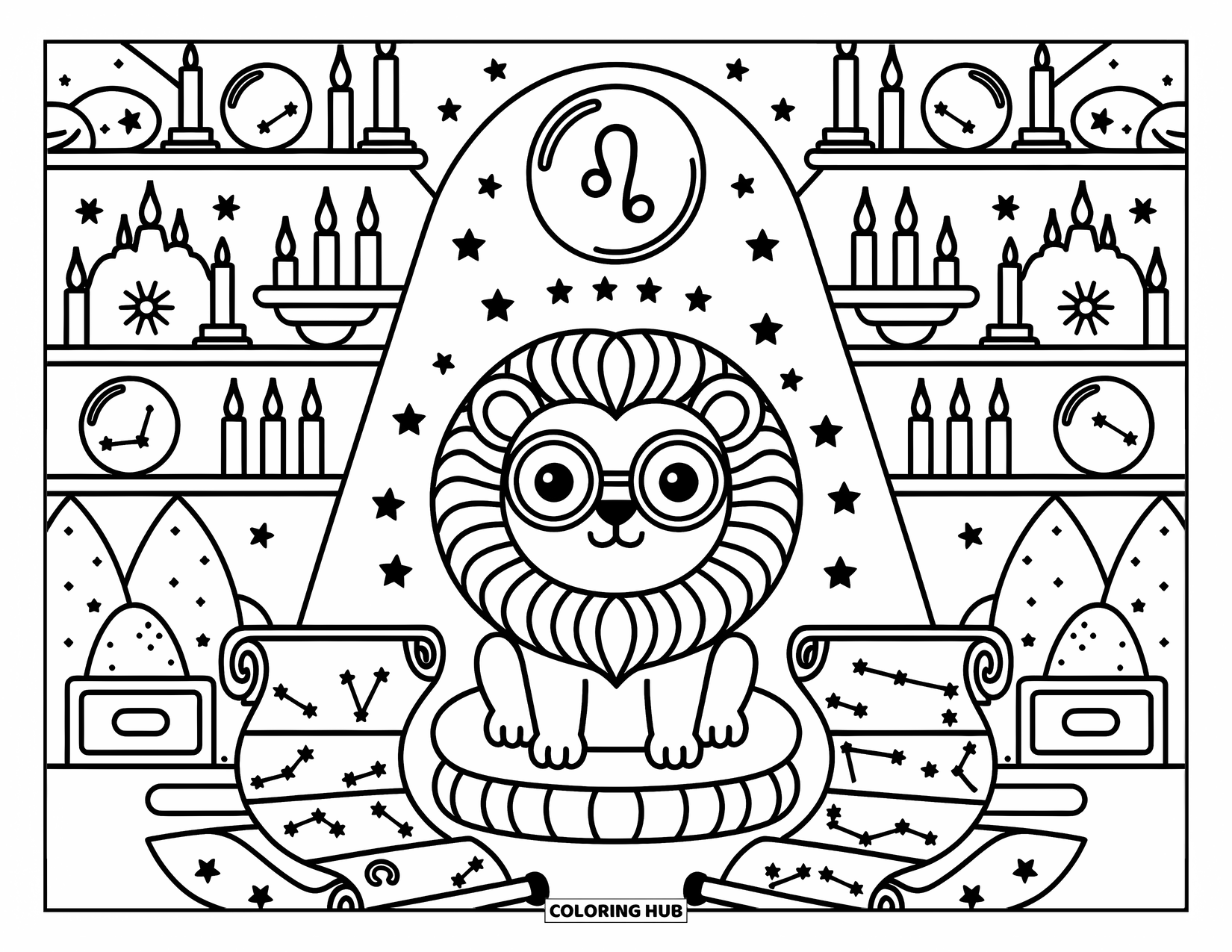 60+ Leo Coloring Pages for Kids & Adults (Free Printable PDFs)