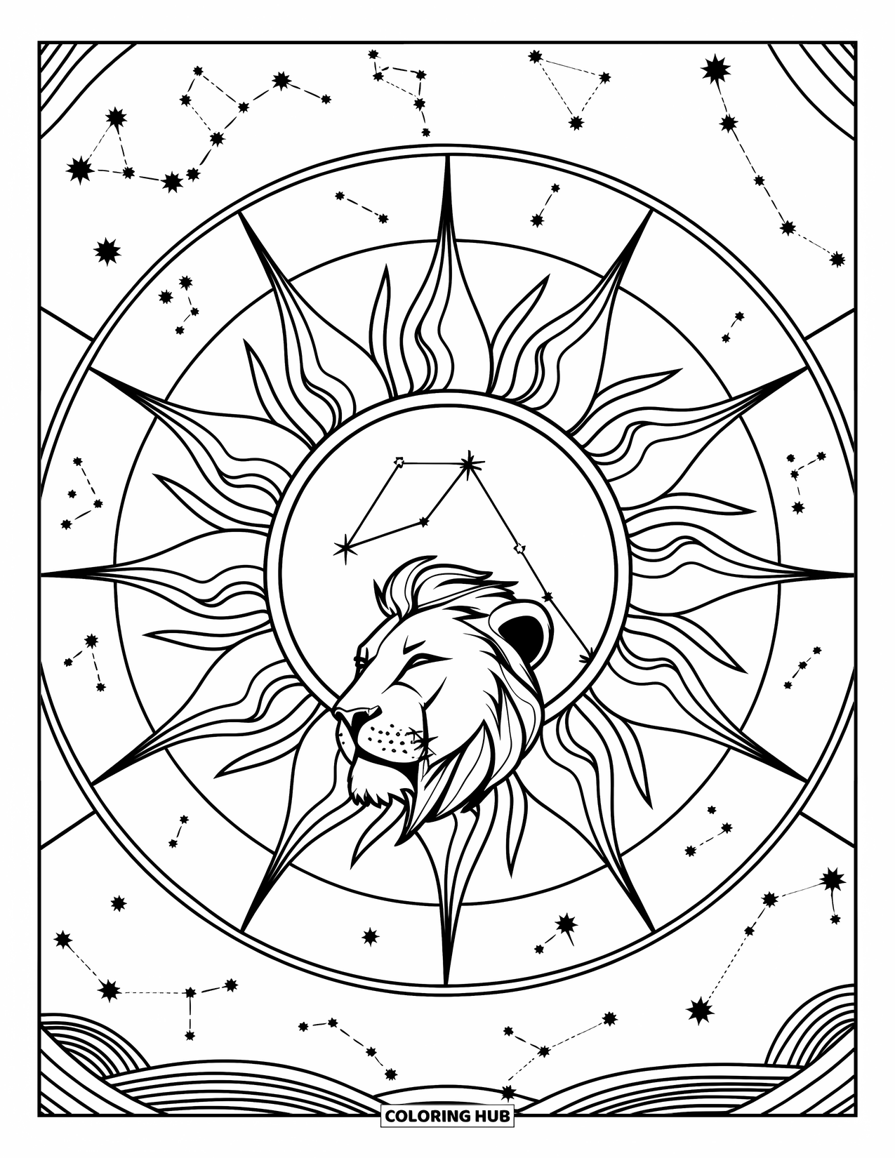 60+ Leo Coloring Pages for Kids & Adults (Free Printable PDFs)