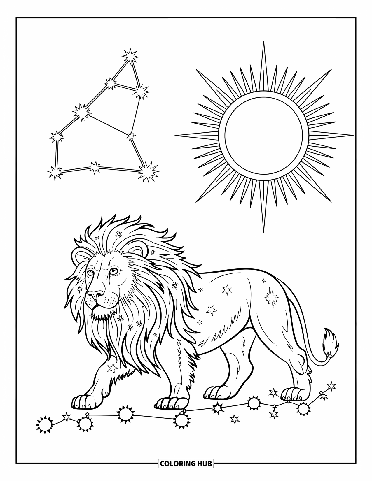 60+ Leo Coloring Pages for Kids & Adults (Free Printable PDFs)