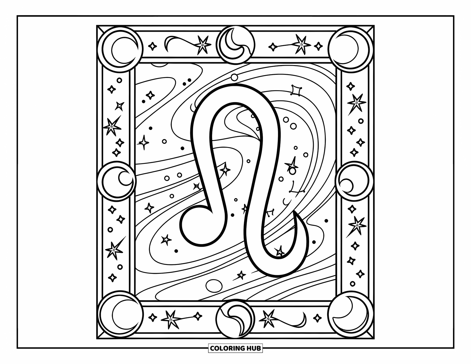 60+ Leo Coloring Pages for Kids & Adults (Free Printable PDFs)