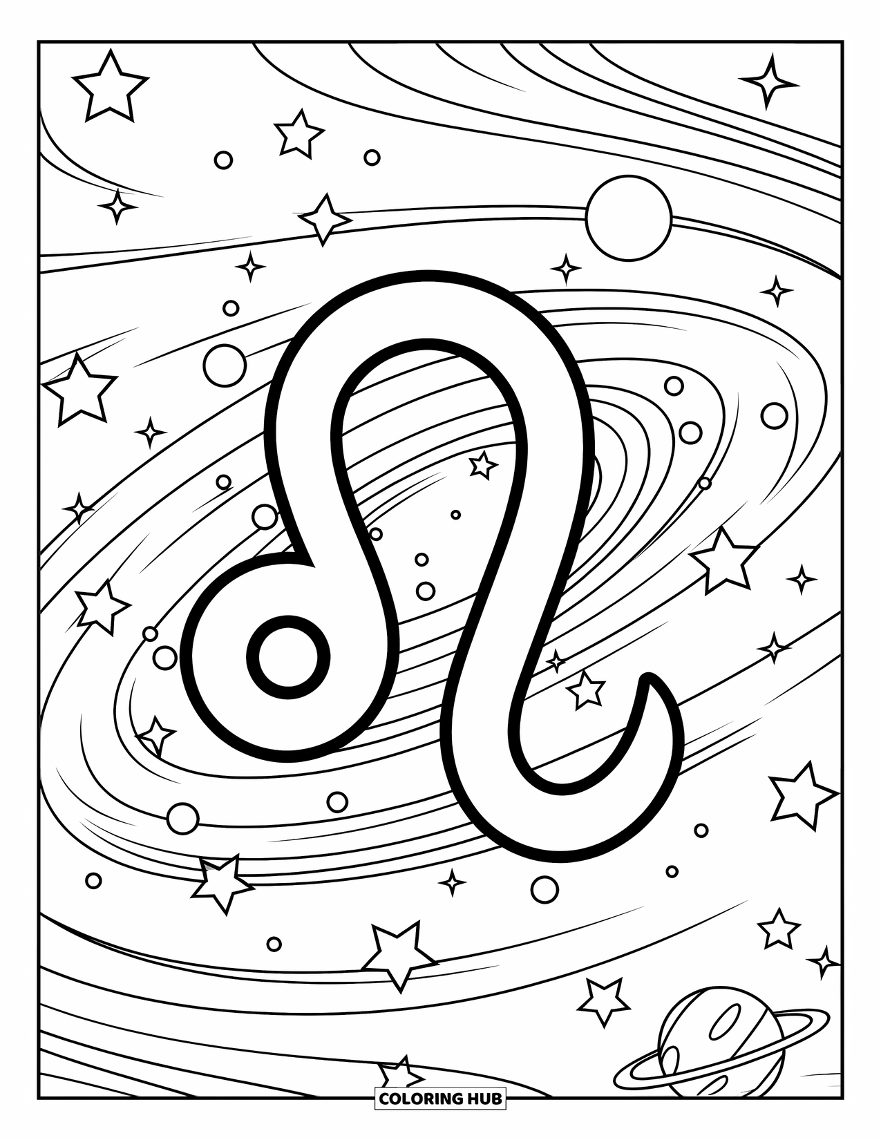 60+ Leo Coloring Pages for Kids & Adults (Free Printable PDFs)