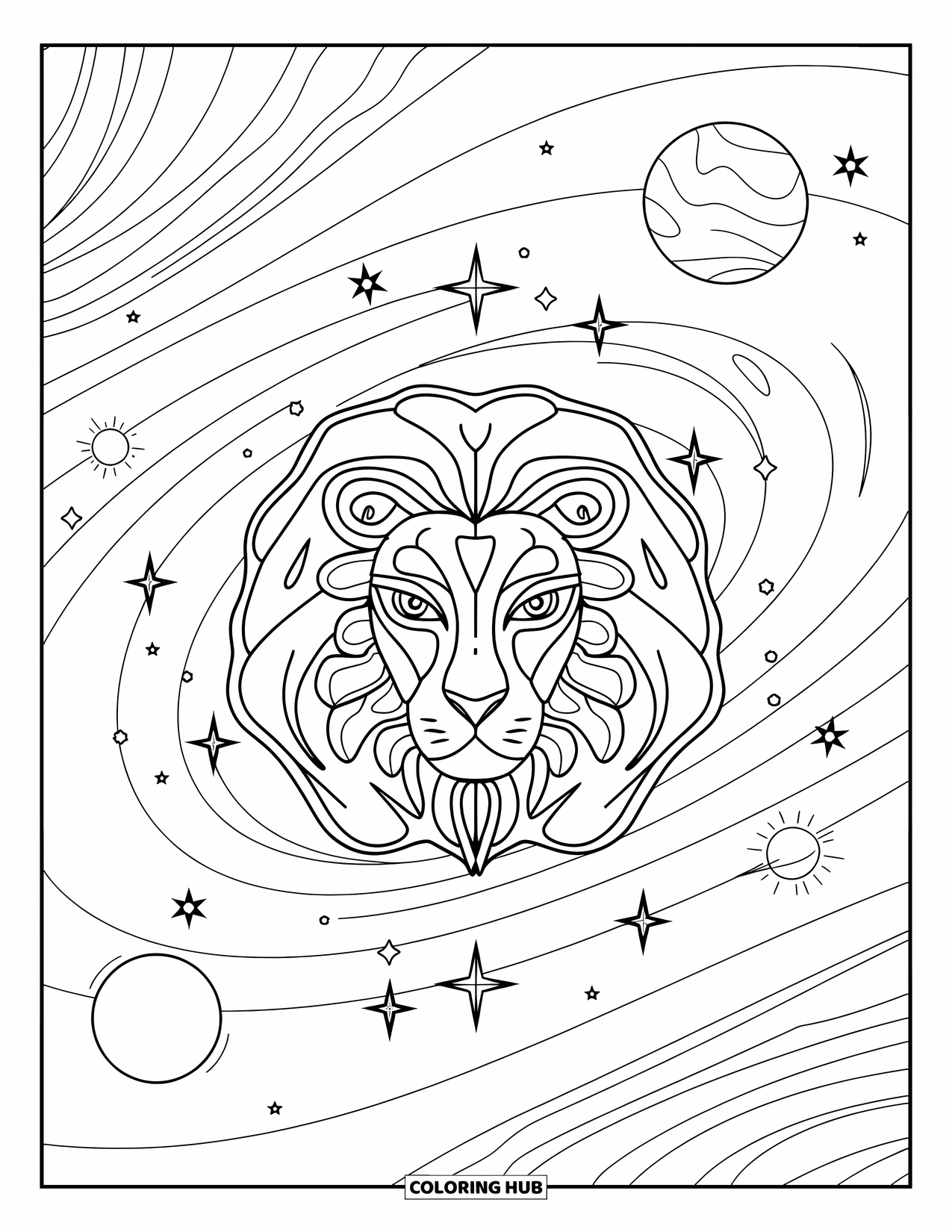 60+ Leo Coloring Pages for Kids & Adults (Free Printable PDFs)