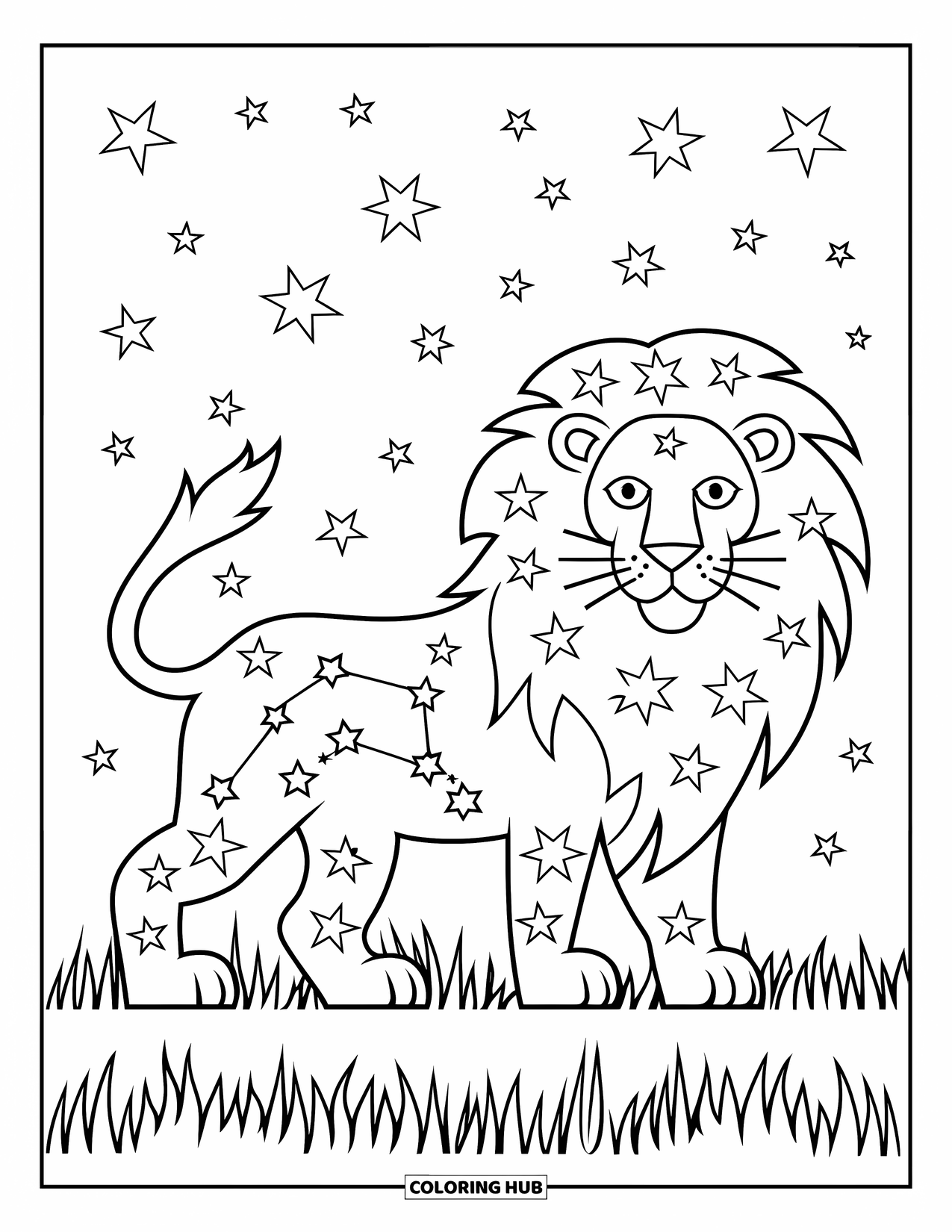 60+ Leo Coloring Pages for Kids & Adults (Free Printable PDFs)