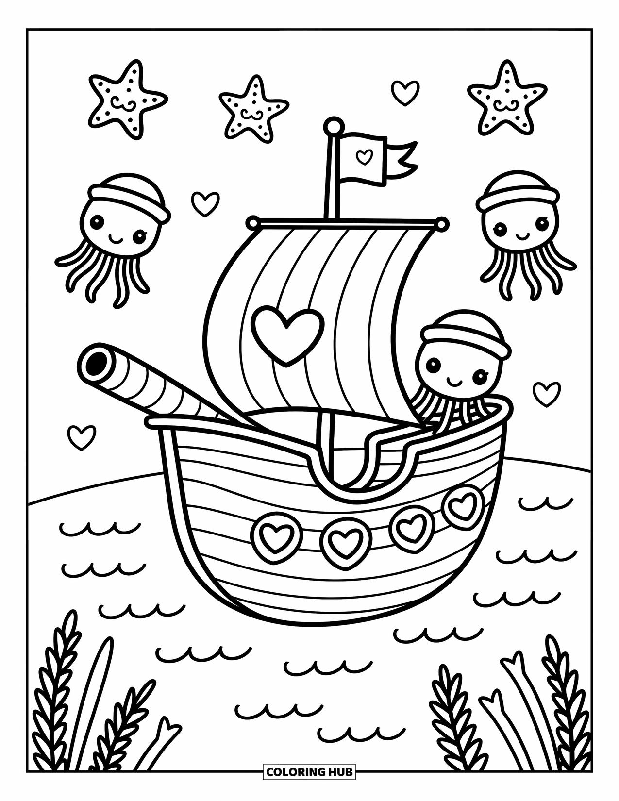 80+ Pirate Ship Coloring Pages for Kids & Adults (Free Printable PDFs)