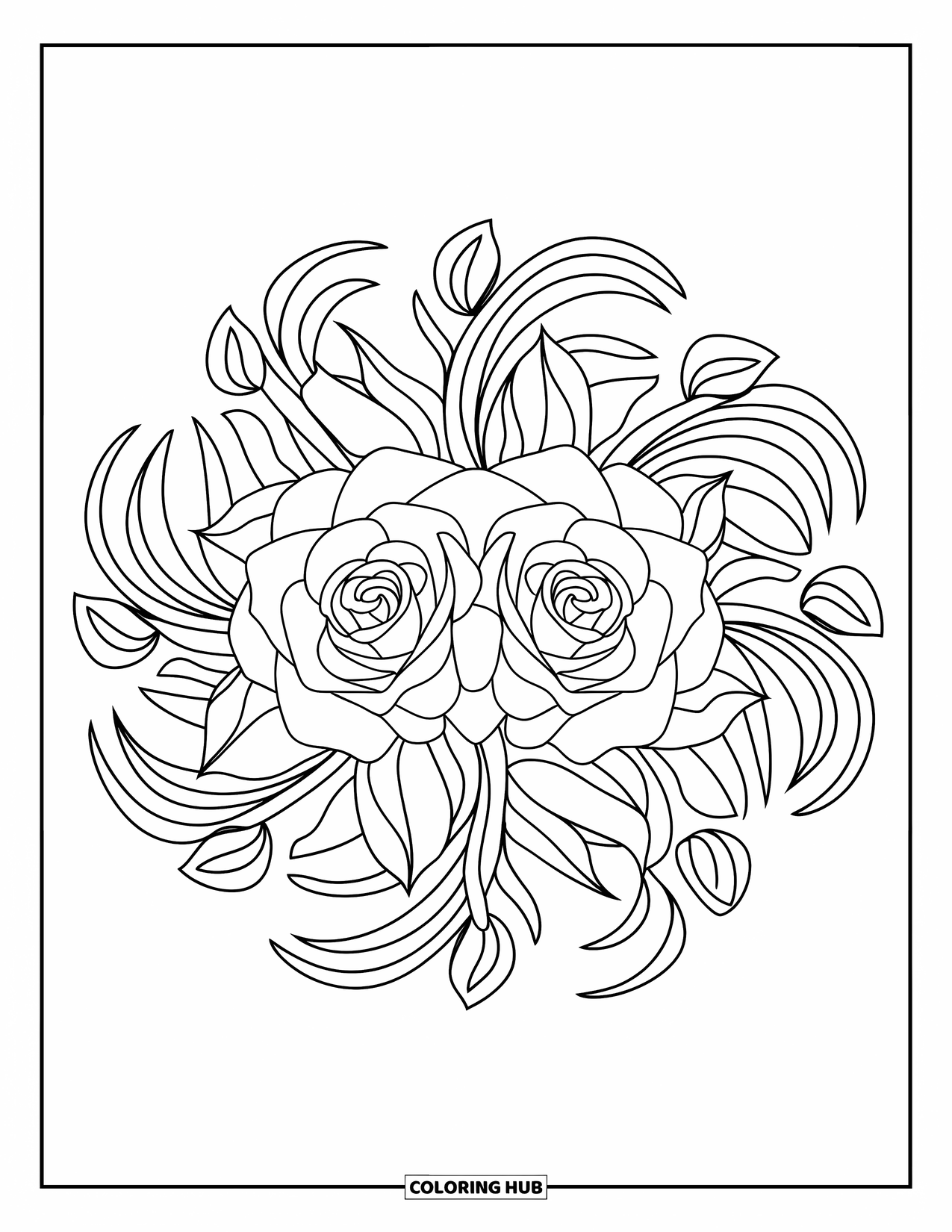 85+ Rose Mandala Coloring Pages for Kids & Adults (Free Printable PDFs)