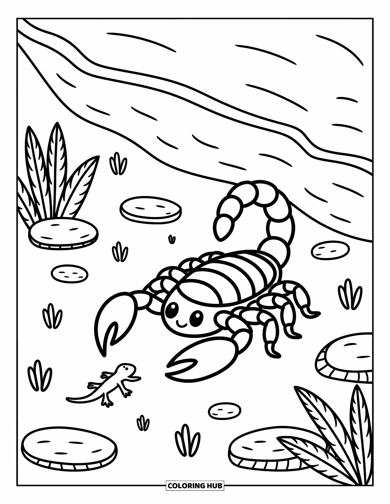 75+ Scorpion Coloring Pages for Kids & Adults (Free Printable PDFs)