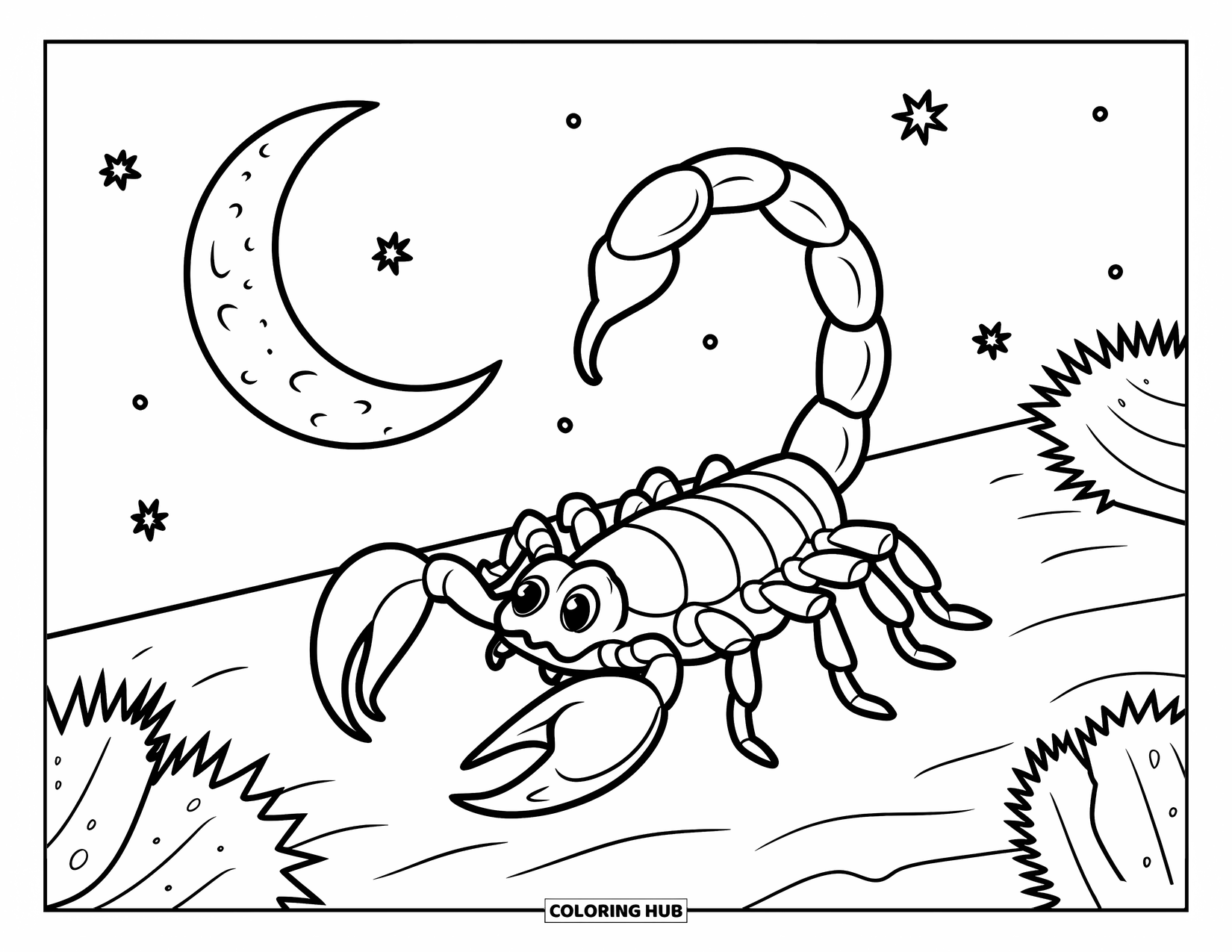 75+ Scorpion Coloring Pages for Kids & Adults (Free Printable PDFs)
