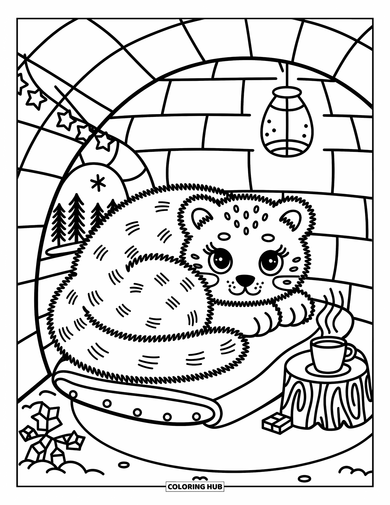 85+ Snow Leopard Coloring Pages for Kids & Adults (Free Printable PDFs)