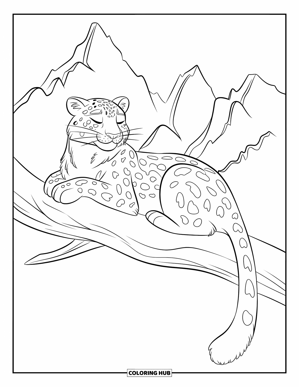 85+ Snow Leopard Coloring Pages for Kids & Adults (Free Printable PDFs)