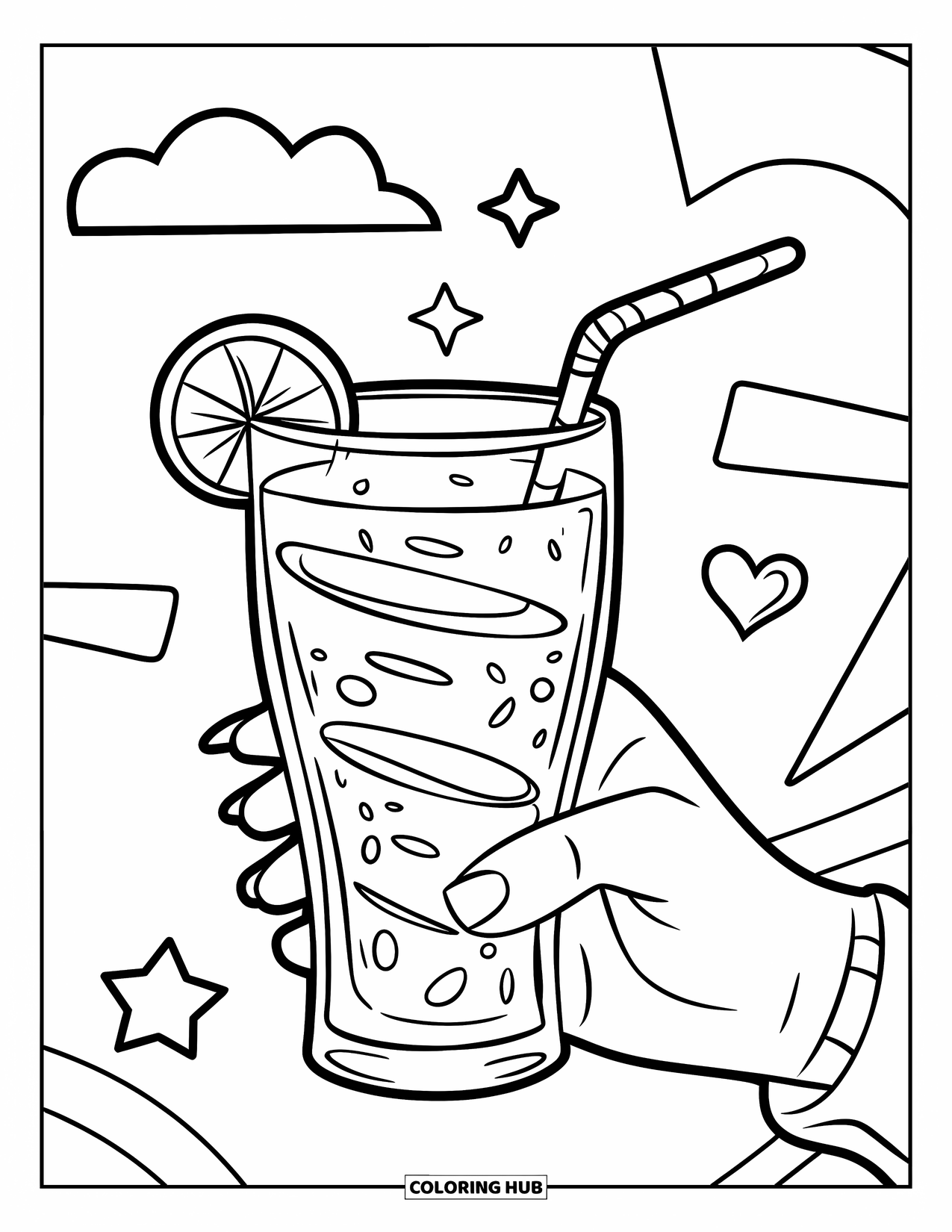 65+ Soda Coloring Pages for Kids & Adults (Free Printable PDFs)