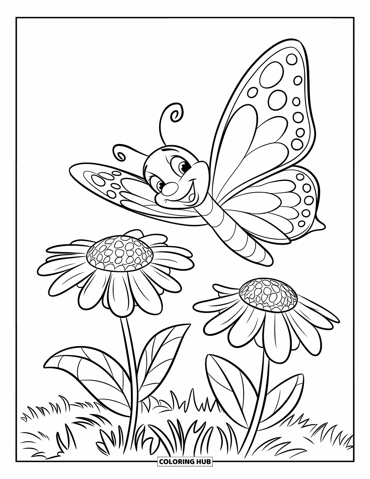 90+ Wildflower Coloring Pages for Kids & Adults (Free Printable PDFs)
