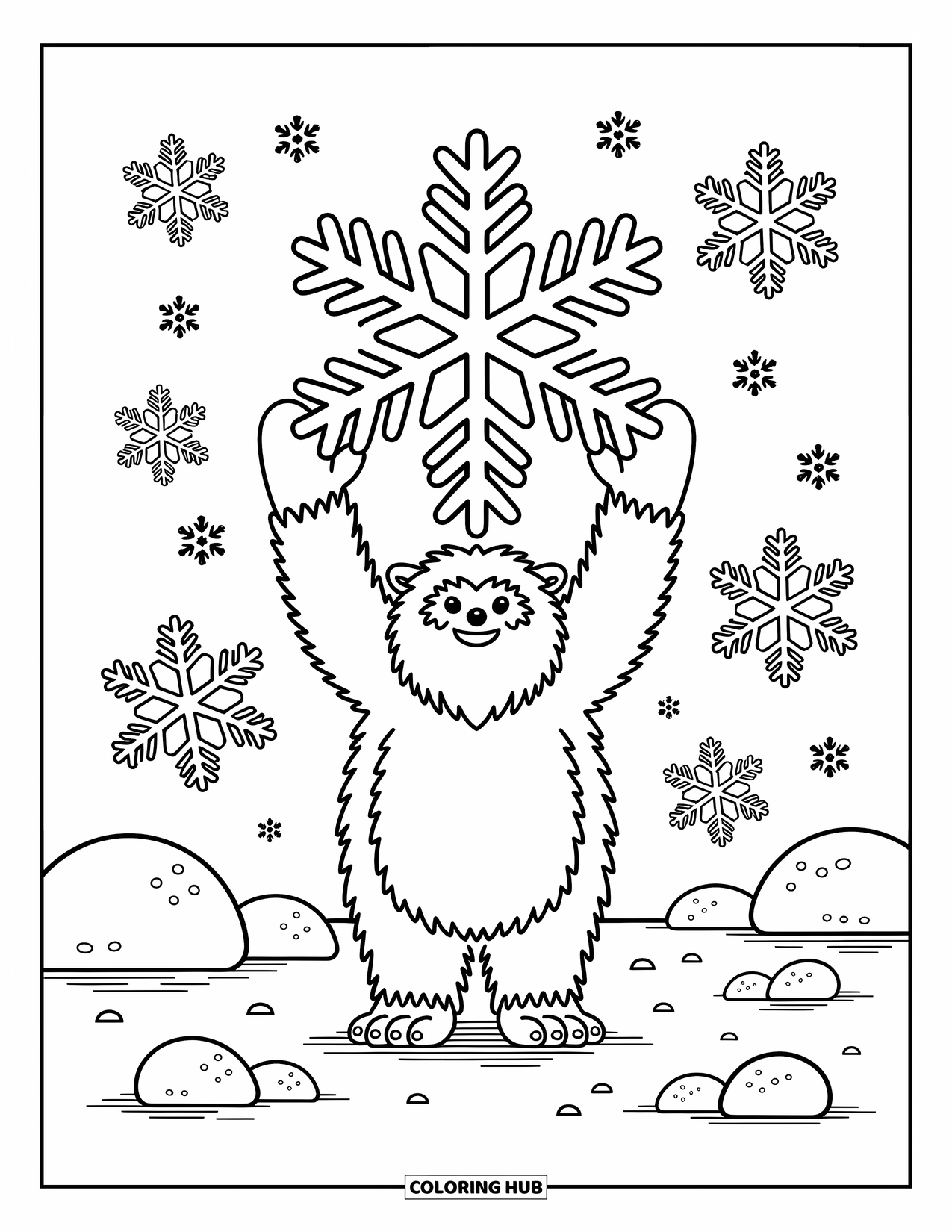 65+ Yeti Coloring Pages for Kids & Adults (Free Printable PDFs)