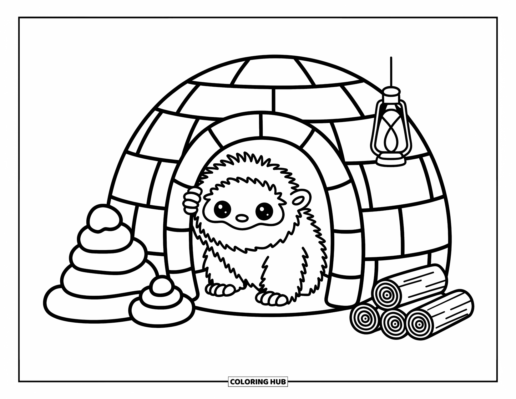 65+ Yeti Coloring Pages for Kids & Adults (Free Printable PDFs)