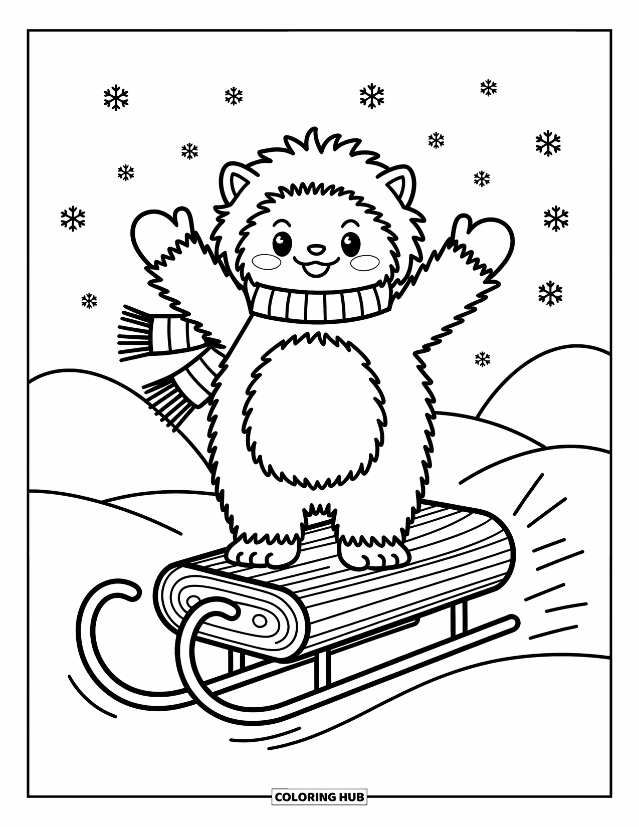 65+ Yeti Coloring Pages for Kids & Adults (Free Printable PDFs)