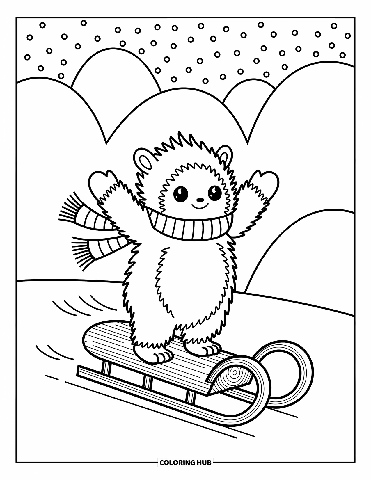65+ Yeti Coloring Pages for Kids & Adults (Free Printable PDFs)
