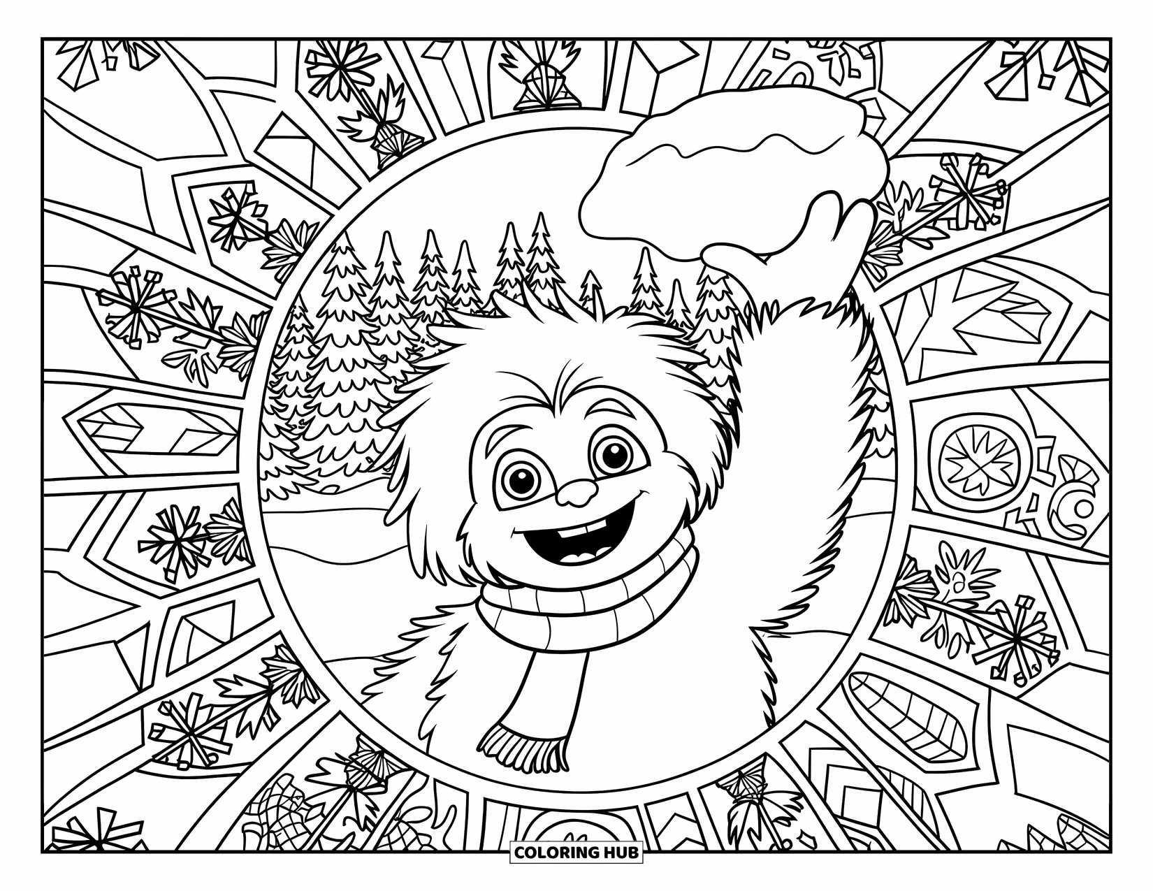 65+ Yeti Coloring Pages for Kids & Adults (Free Printable PDFs)