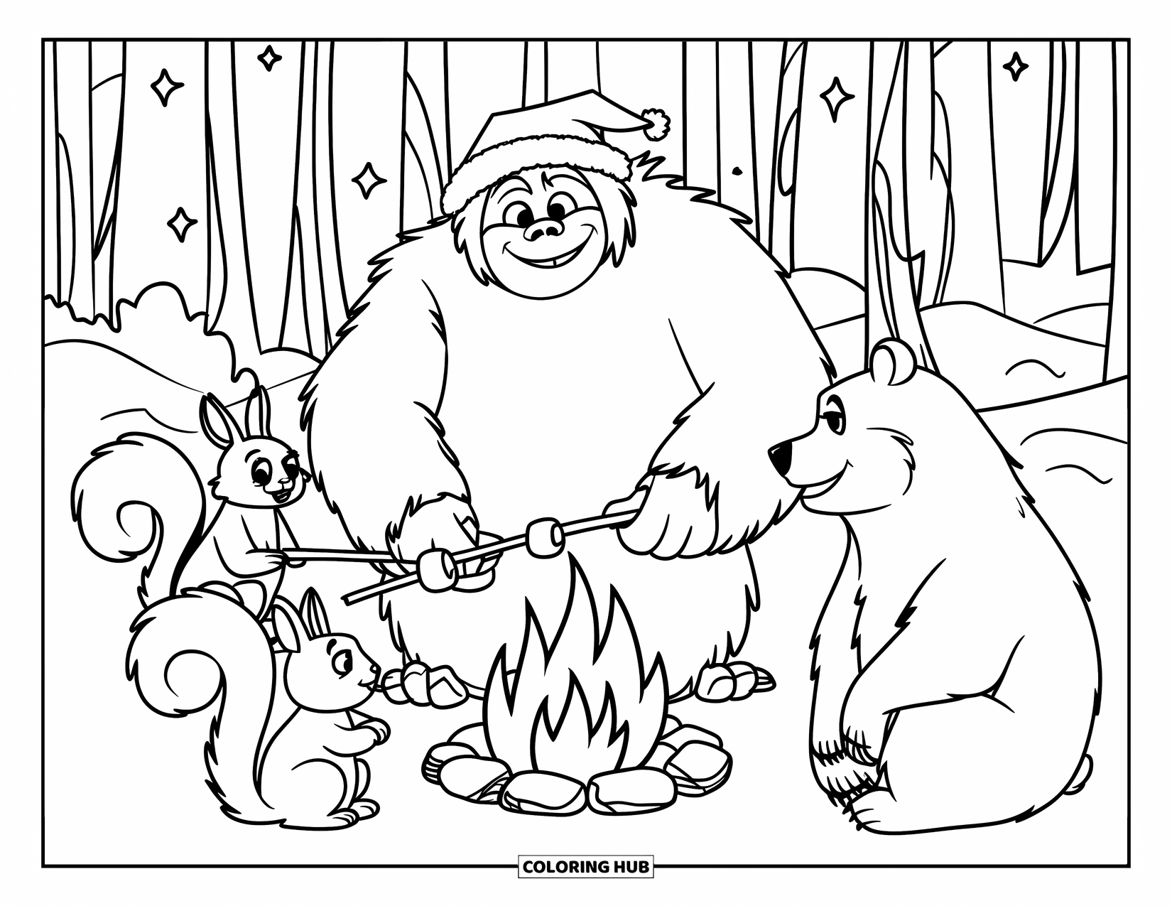 65+ Yeti Coloring Pages for Kids & Adults (Free Printable PDFs)