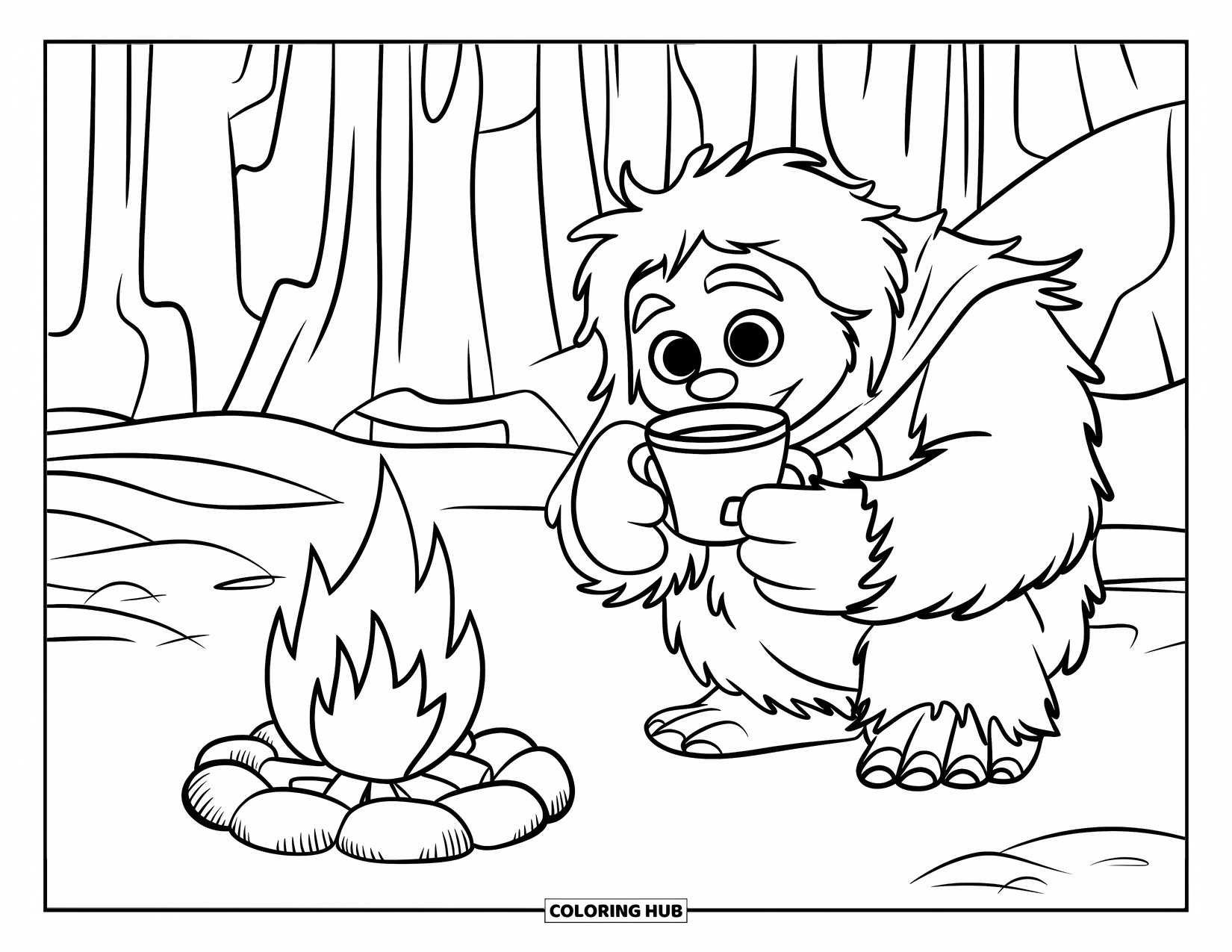 65+ Yeti Coloring Pages for Kids & Adults (Free Printable PDFs)