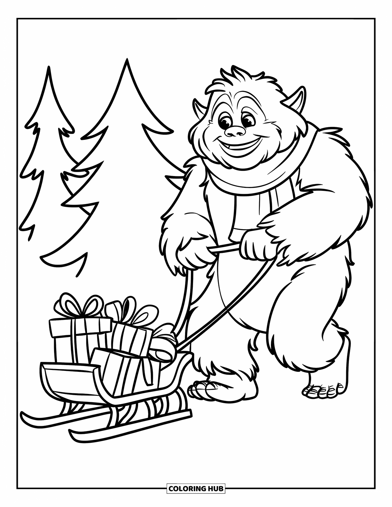 65+ Yeti Coloring Pages for Kids & Adults (Free Printable PDFs)