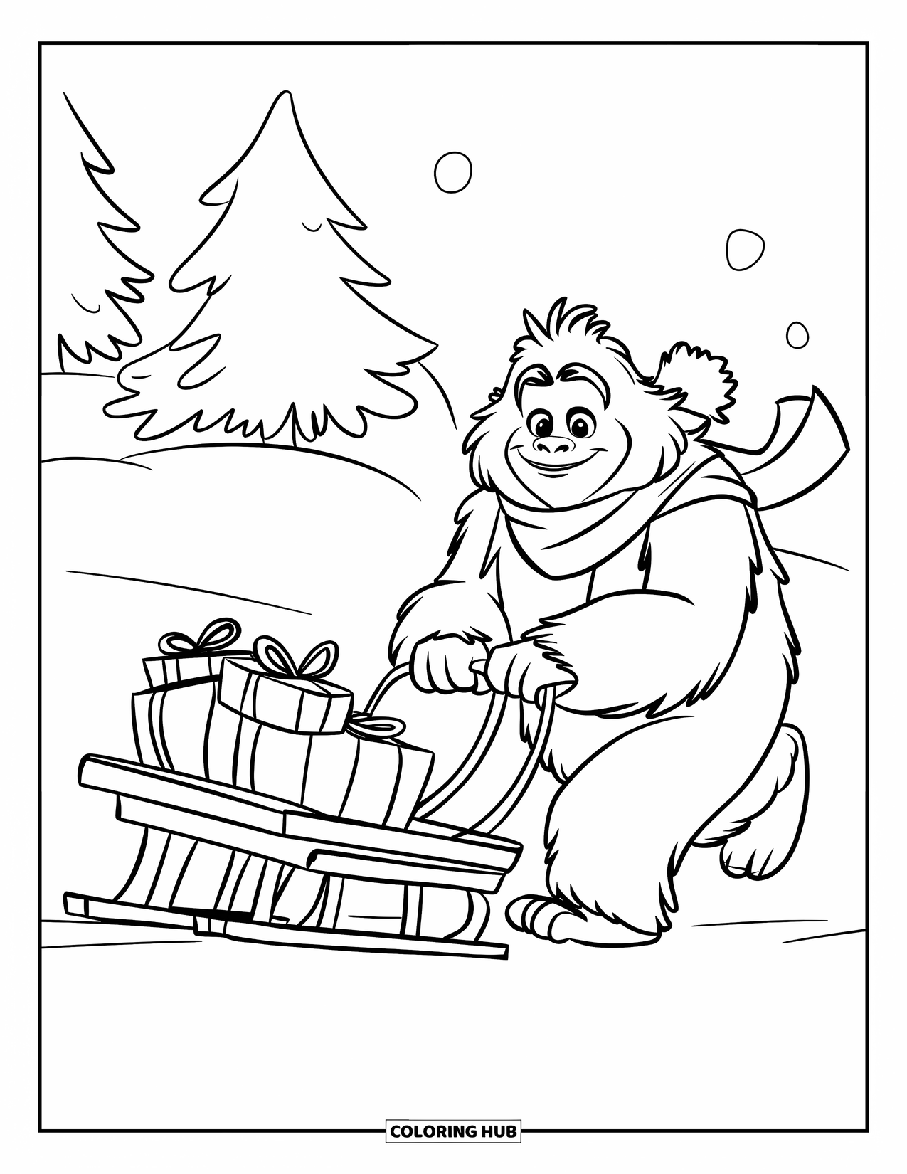 65+ Yeti Coloring Pages for Kids & Adults (Free Printable PDFs)