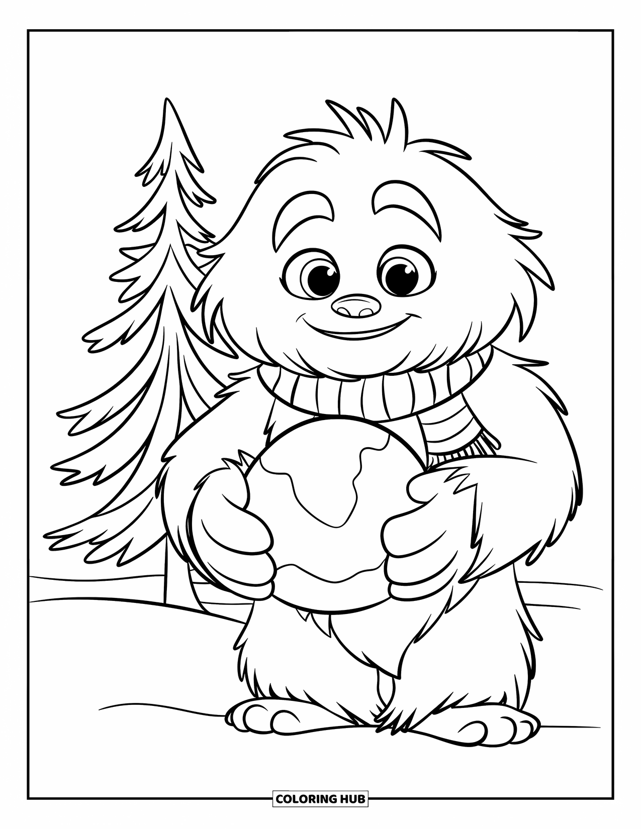 65+ Yeti Coloring Pages for Kids & Adults (Free Printable PDFs)