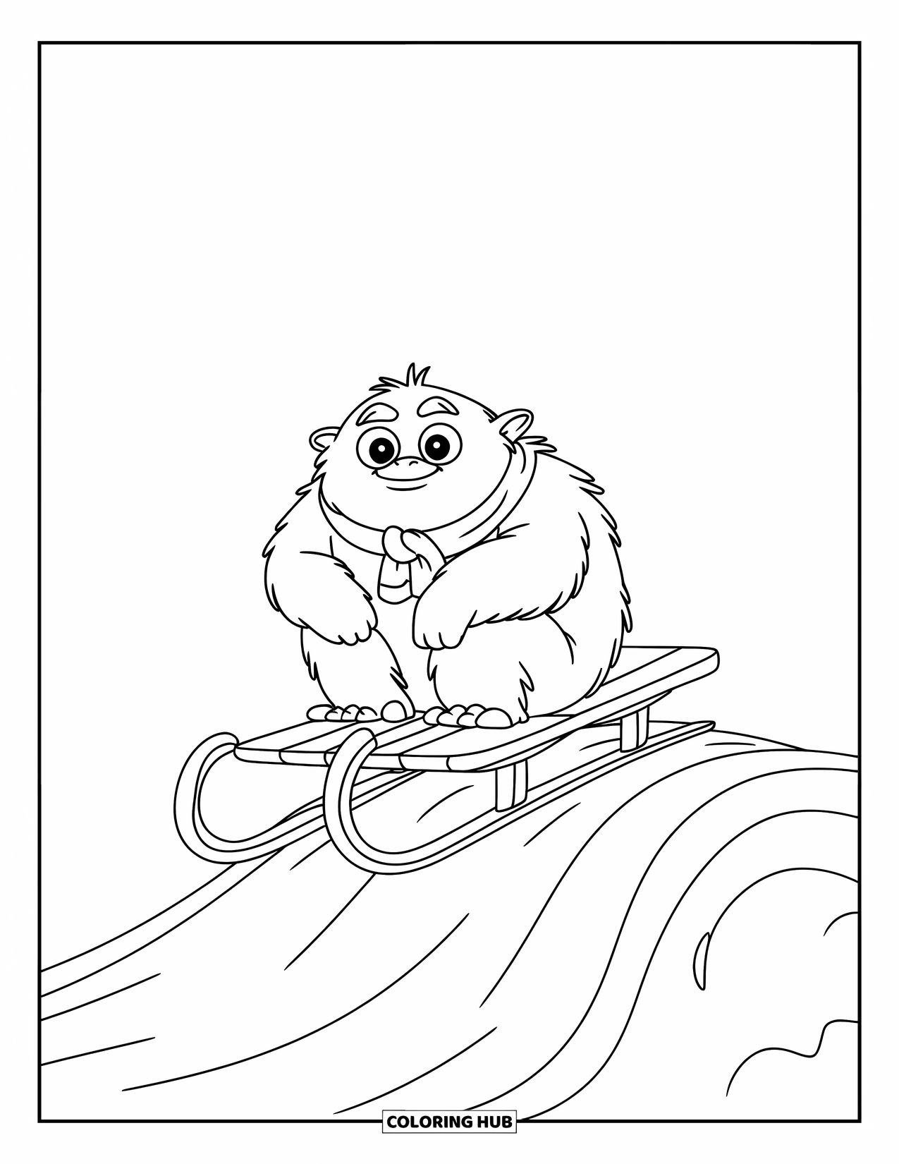65+ Yeti Coloring Pages for Kids & Adults (Free Printable PDFs)