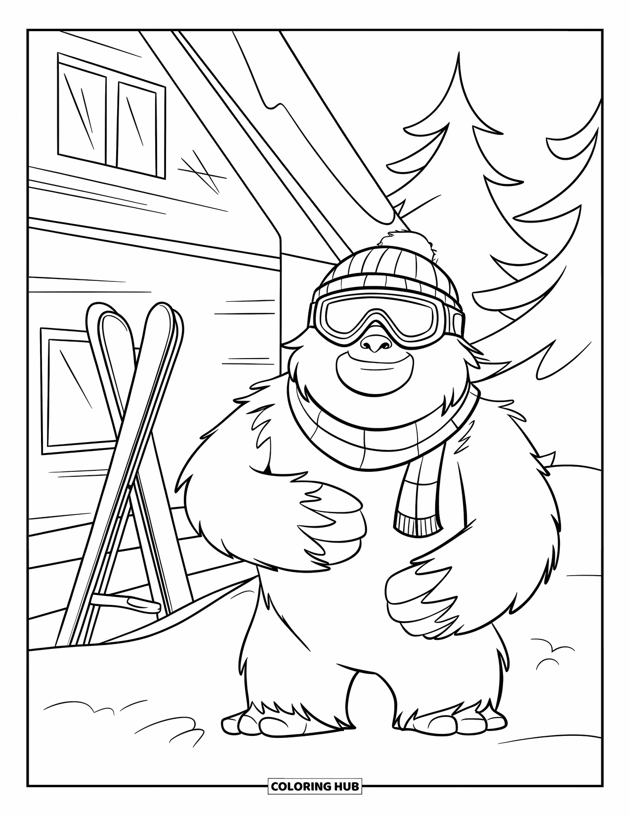 65+ Yeti Coloring Pages for Kids & Adults (Free Printable PDFs)