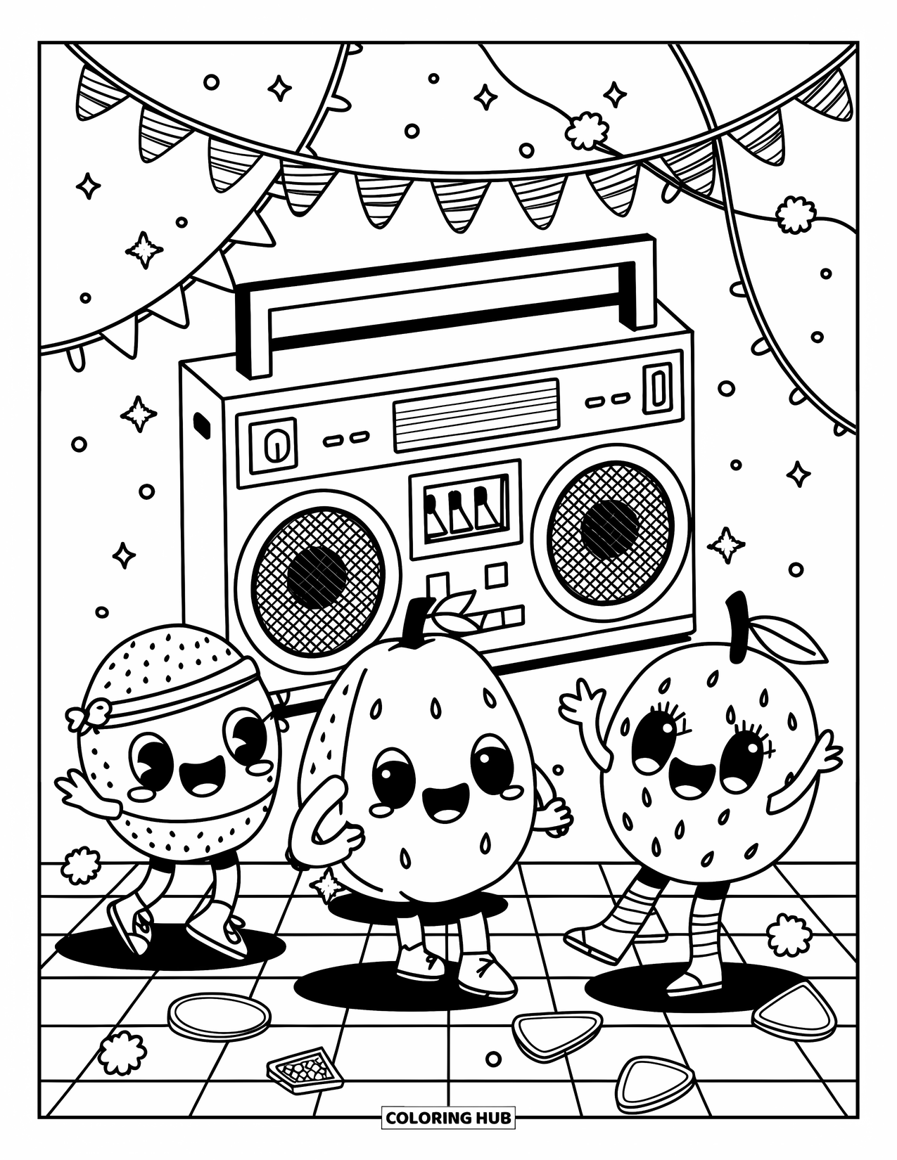 80+ 90S Coloring Pages for Kids & Adults (Free Printable PDFs)